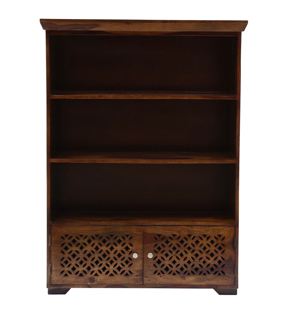 Buy Parnika Solid Wood Book Shelf In Provincial Teak Finish By ...