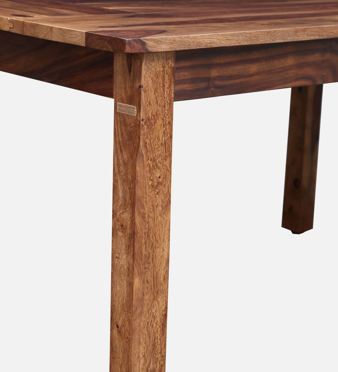 Buy Patron Sheesham Wood 6 Seater Dining Set In Rustic Teak Finish With ...