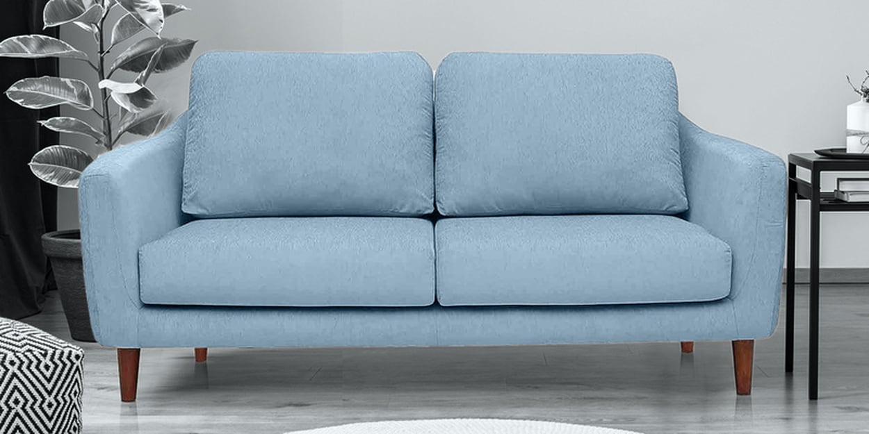 Buy Panache 3 Seater Sofa In Ice Blue Colour at 26% OFF by Vittoria ...