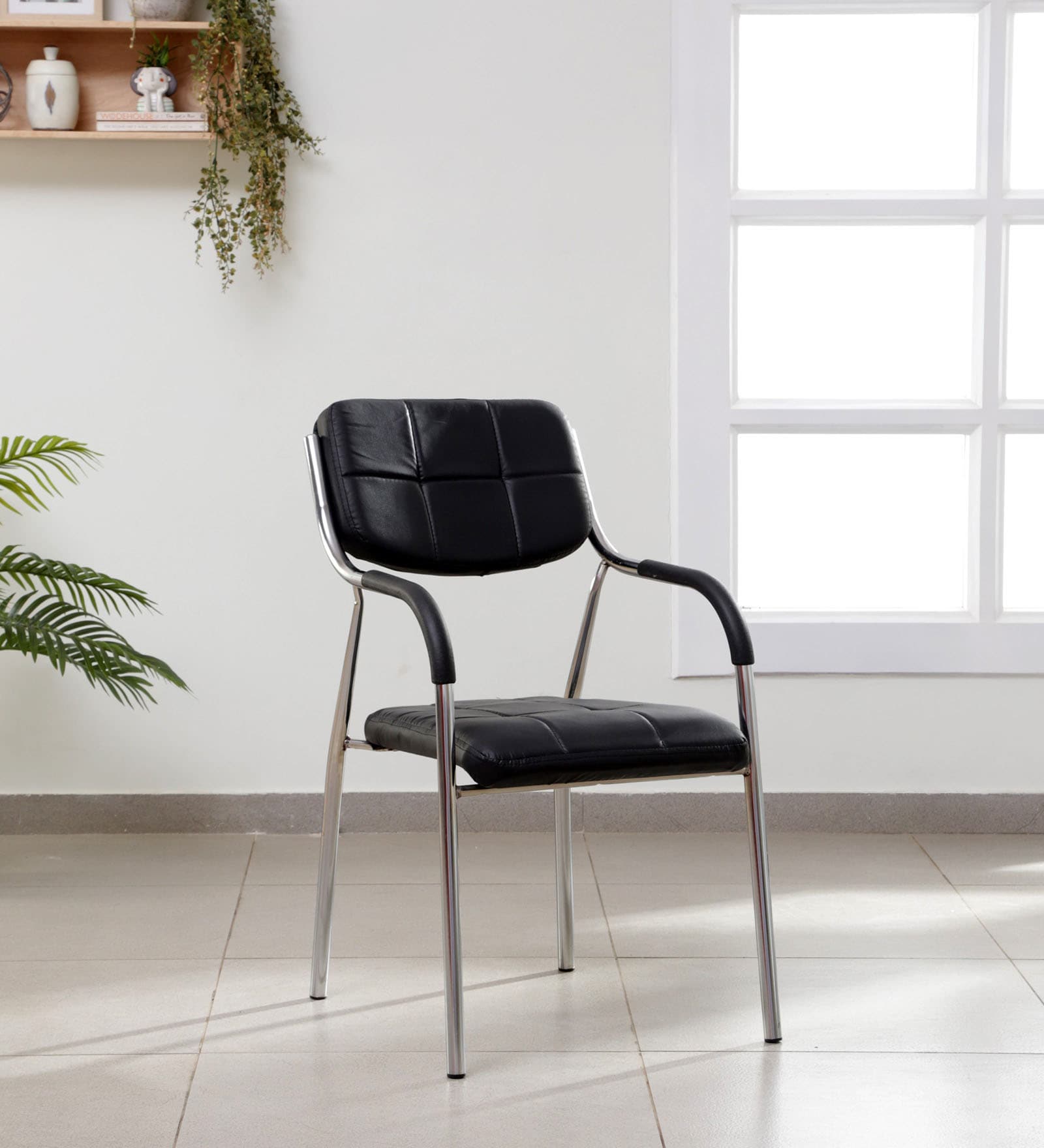 Buy Pablo Fabric Guest Chair in Black Colour at 22% OFF by Pansy ...