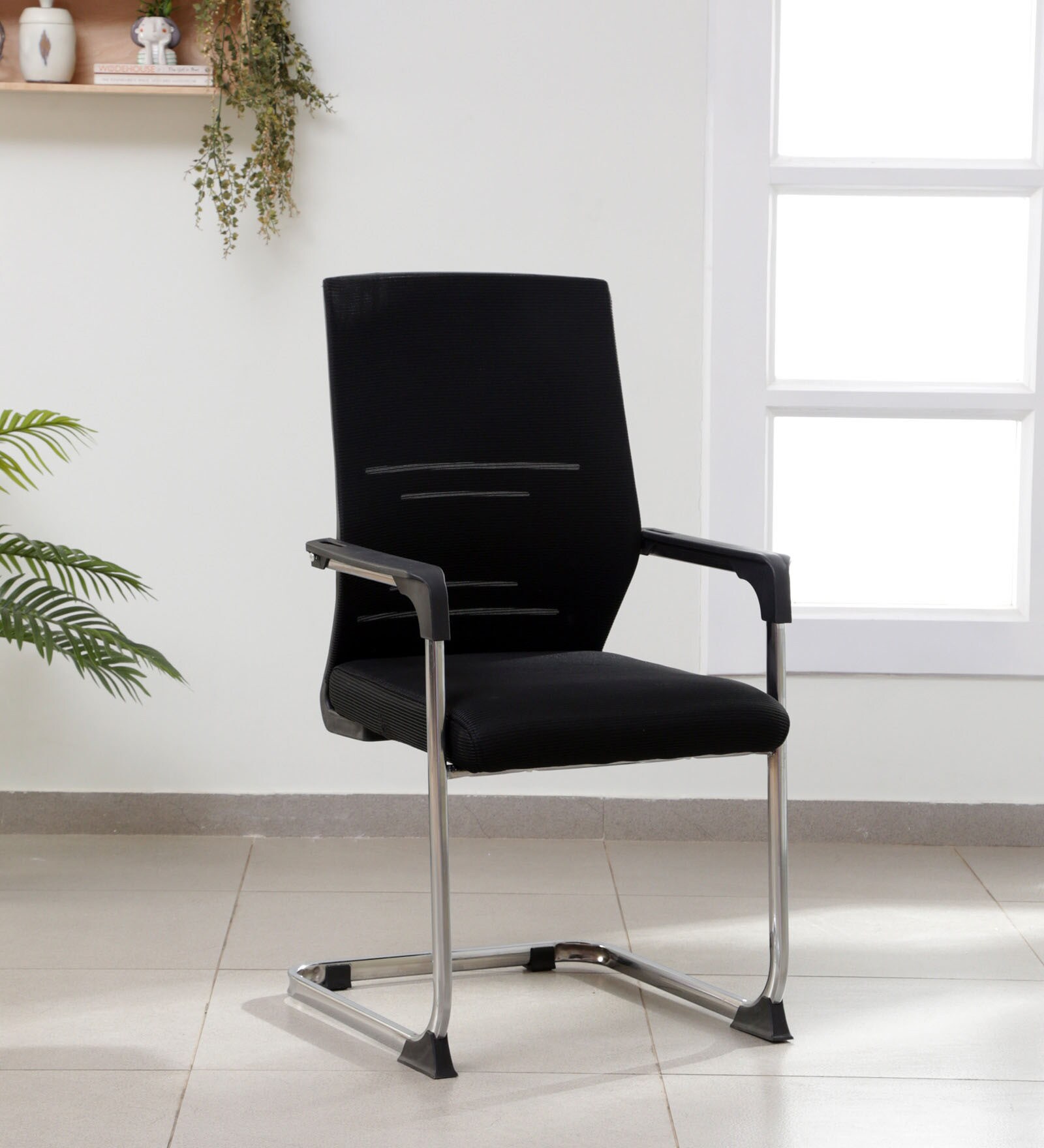 Buy Pablo Fabric Arm Chair in Black Colour at 20% OFF by Pansy ...