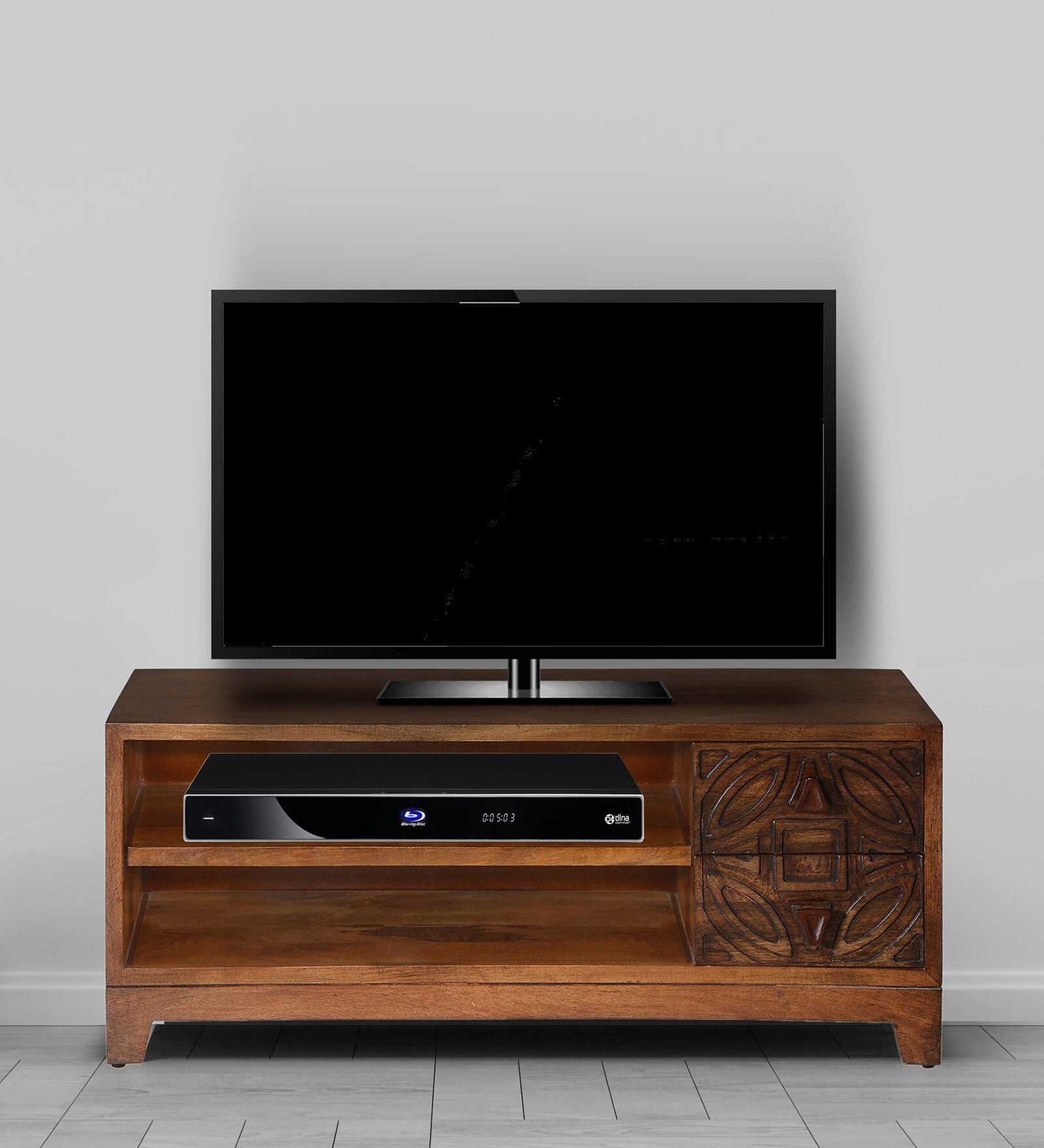 Buy Paisley Wall Unit in Walnut Colour at 74% OFF by @home | Pepperfry