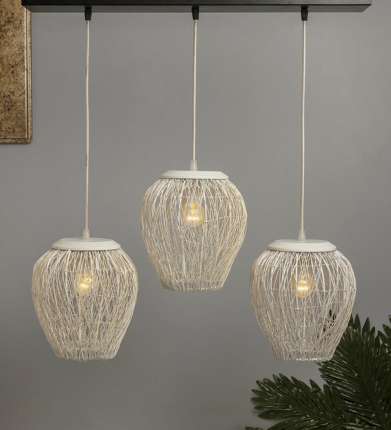 Buy Pancy Black Metal Cluster Hanging Light at 34% OFF by Homesake ...