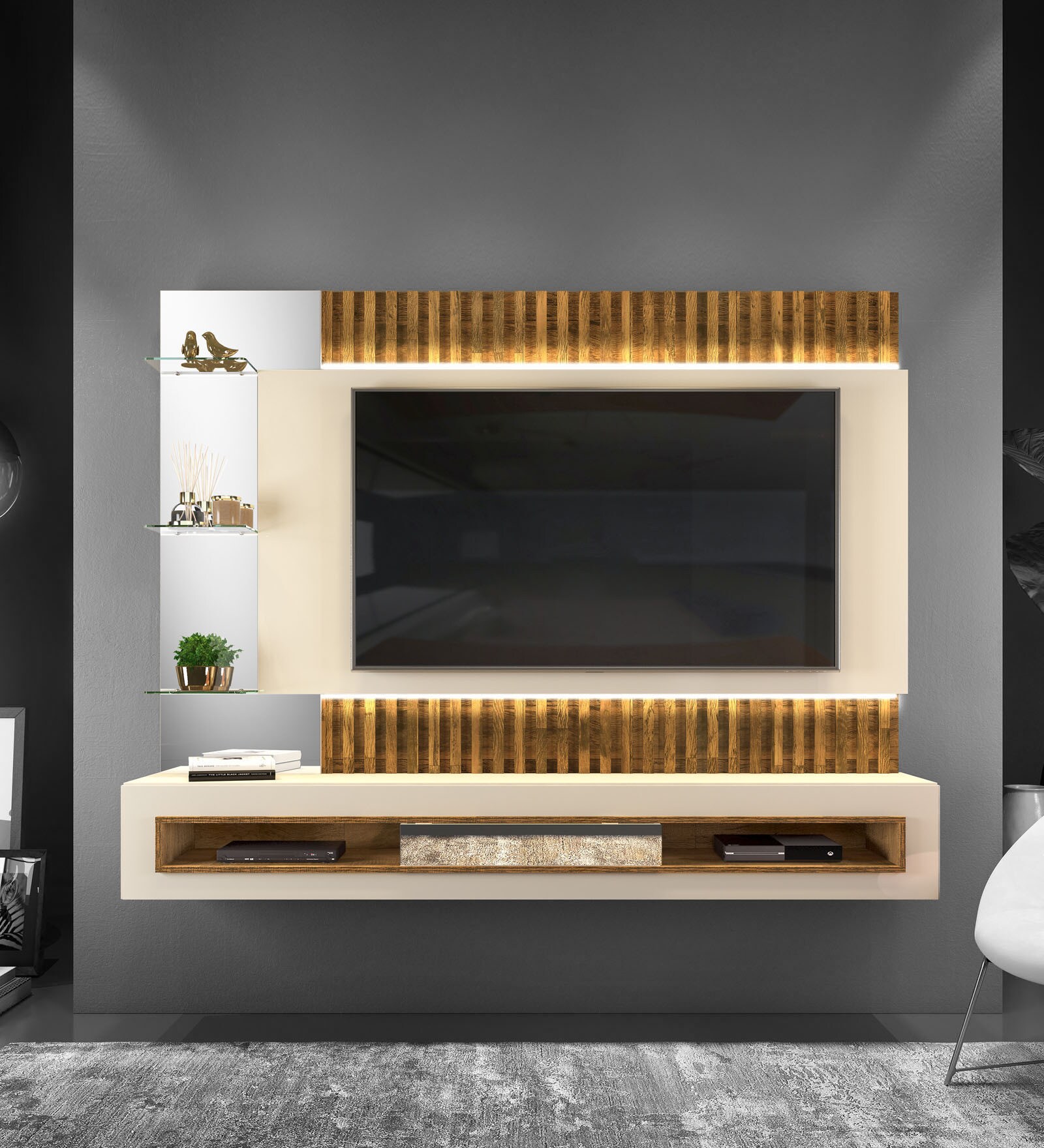 Buy Retti TV unit in Off White Colour at 100% OFF by Colibri | Pepperfry