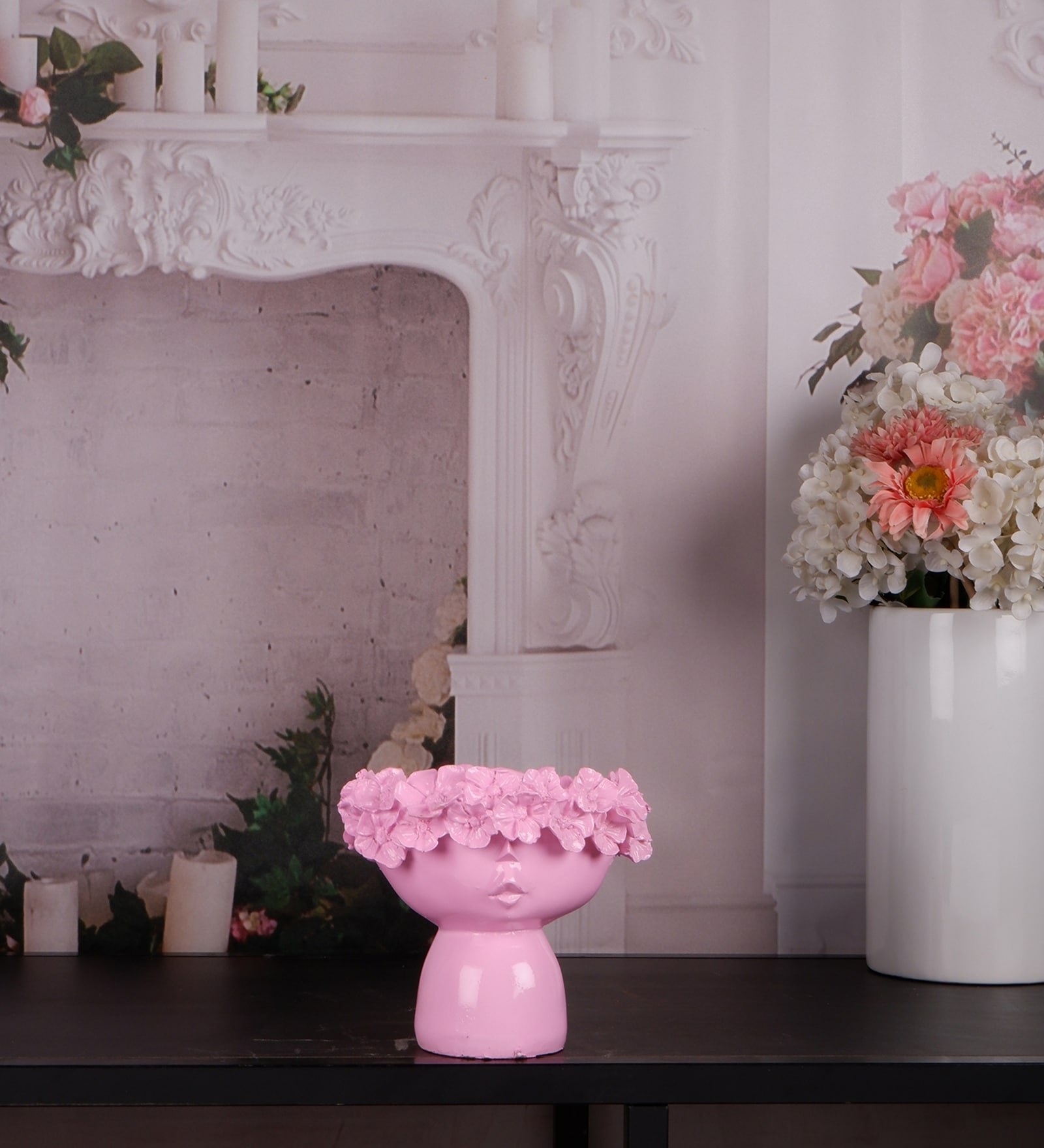 Buy Pastel Crimso Pink Polyresin Showpiece at 57% OFF by The White Ink ...