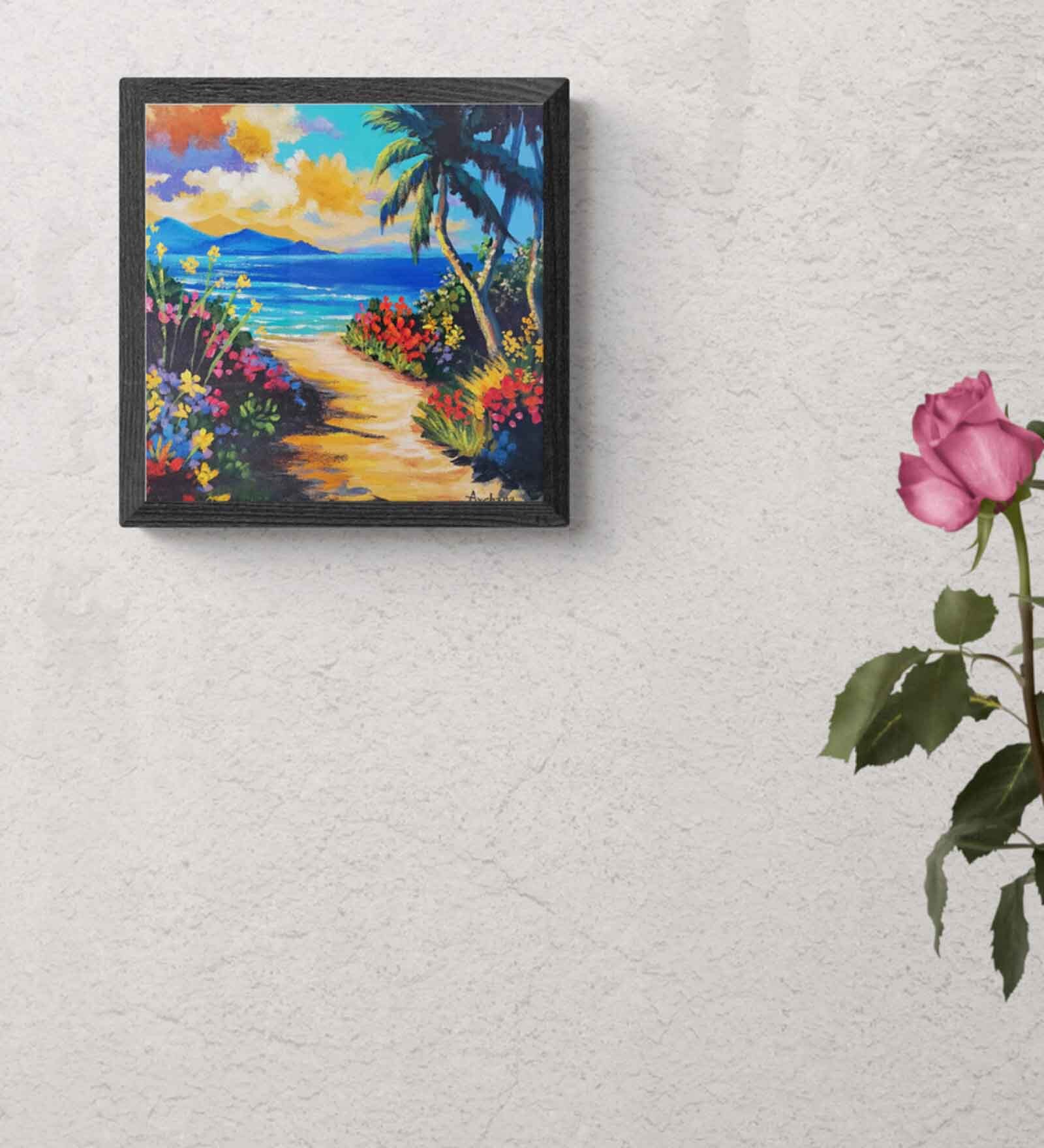 Buy Paula Beach Handmade Acrylic Paint On Canvas Unframed at 20% OFF by ...