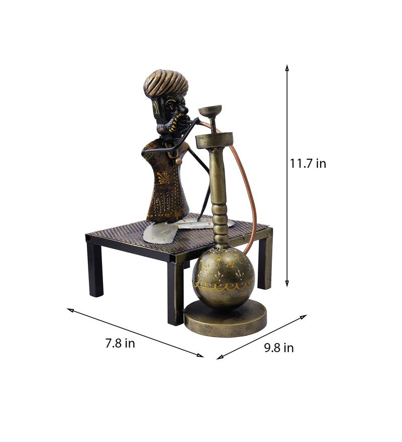 Buy Painted Rajasthani Hookah Men by Aapno Rajasthan Online - Human ...
