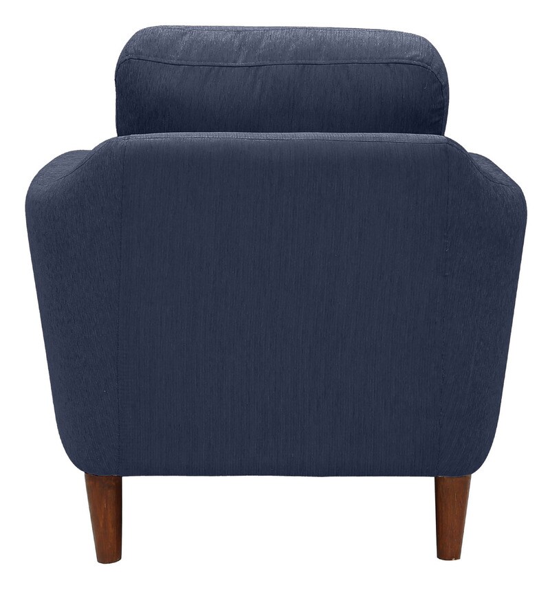 Buy Panache 1 Seater Sofa In Navy Blue Colour By Vittoria Online - Mid ...