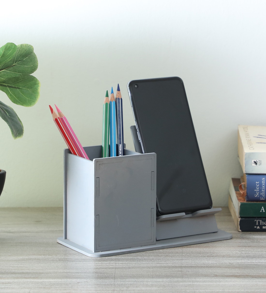 Buy Phone & Pencil Stand MDF Desk Organizers at 25% OFF by SHRIBALAJIARTS | Pepperfry