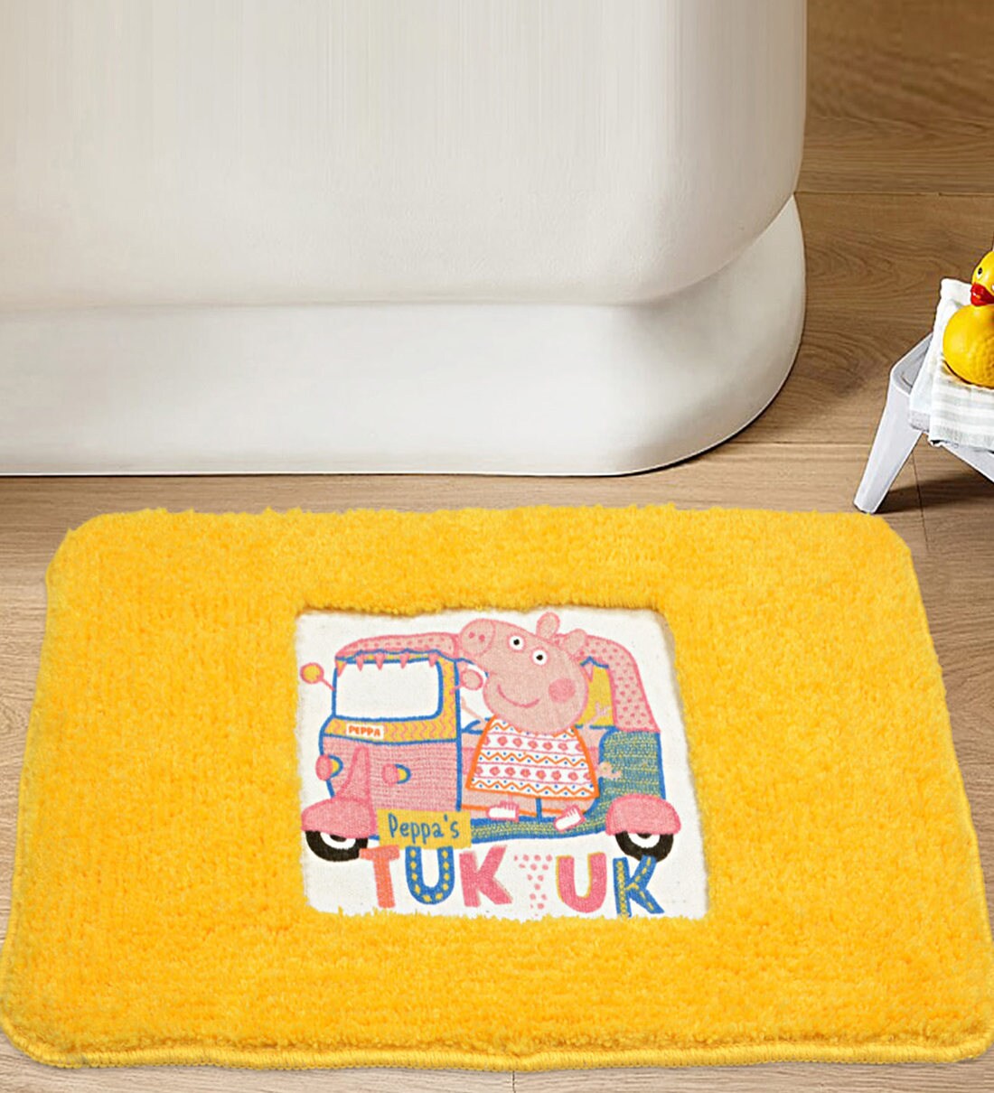Buy Peppa Pig Microfiber 2 x 1.3 Feet Anti Skid Kids Floor Mat By Saral ...