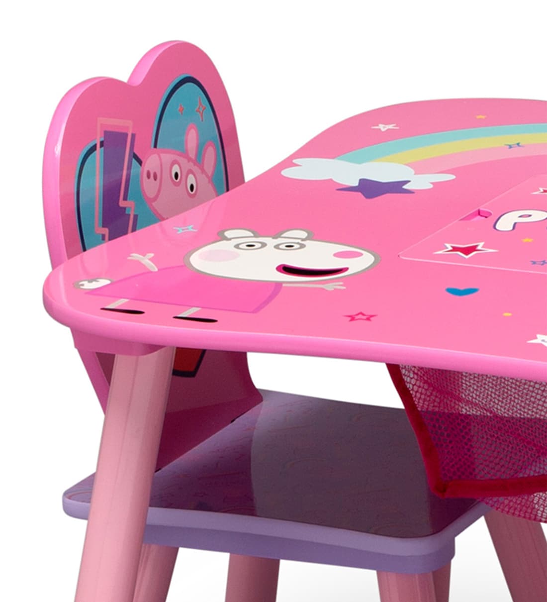 Buy Peppa Pig Themed Activity Table with 2 Chair in Pink Colour by Cot ...