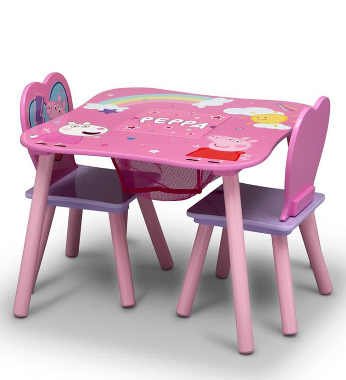 Buy Peppa Pig Themed Activity Table with 2 Chair in Pink Colour by Cot ...