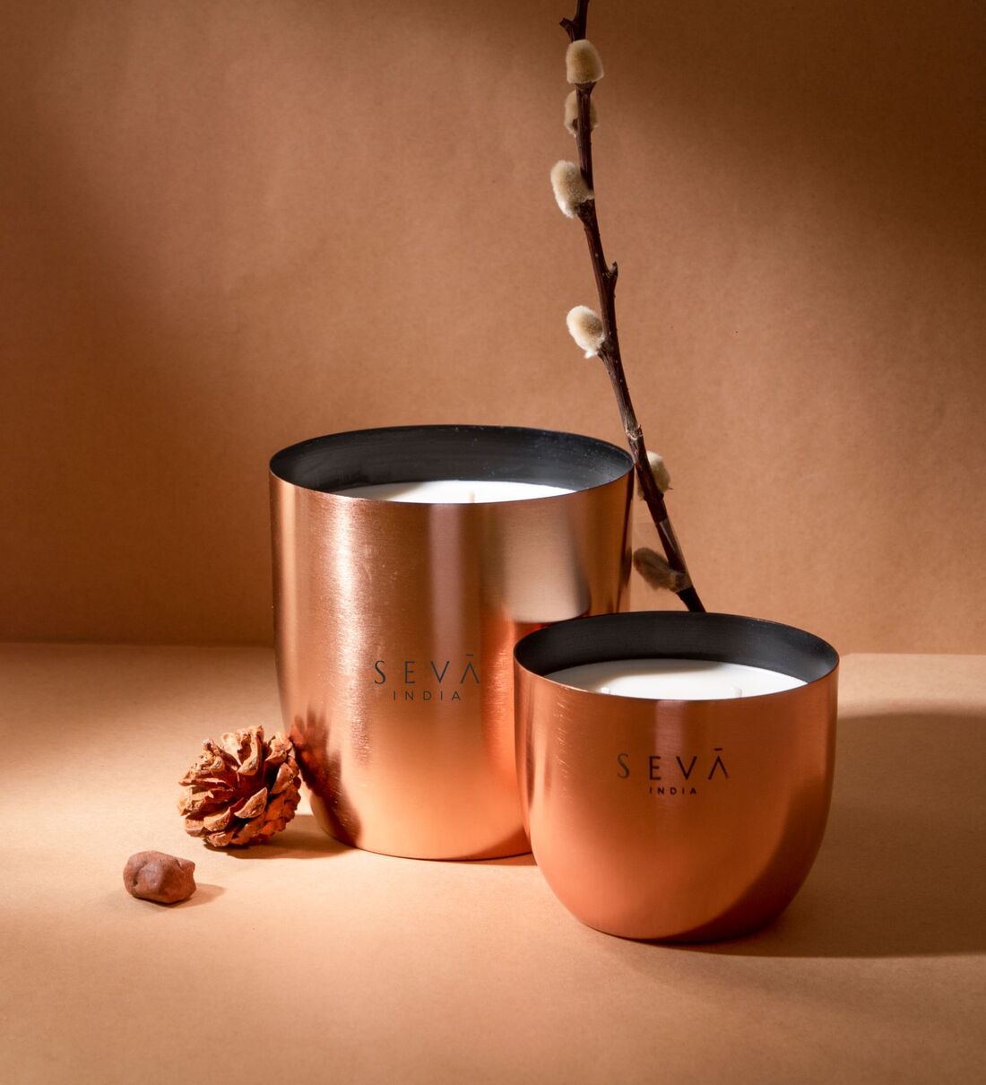Buy Petite Rose Gold Soy Wax Set of 2 Scented Jar Candle at 5% OFF by ...