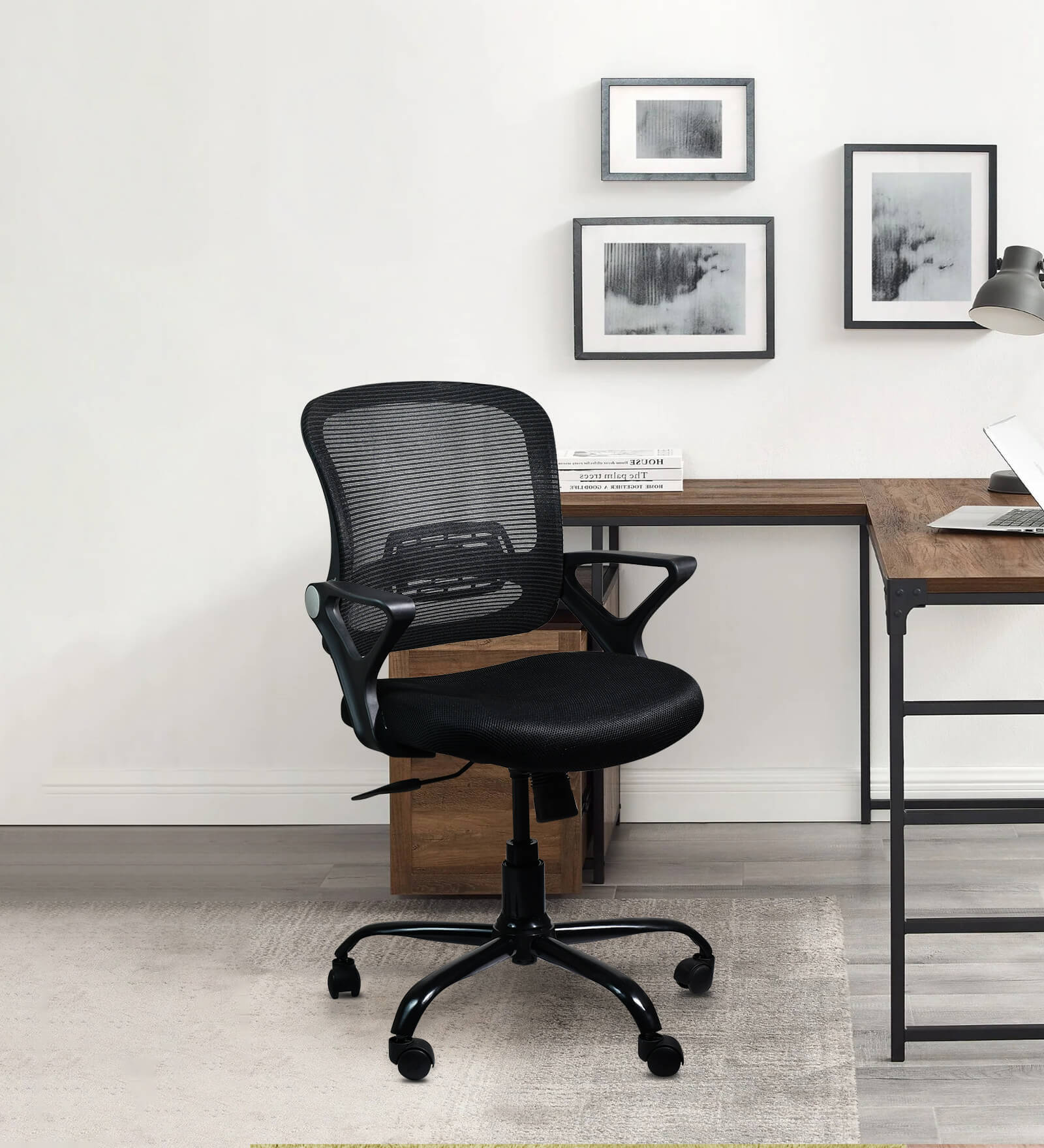Buy Pebble Breathable Mesh Ergonomic Chair in Black Colour at 30% OFF ...