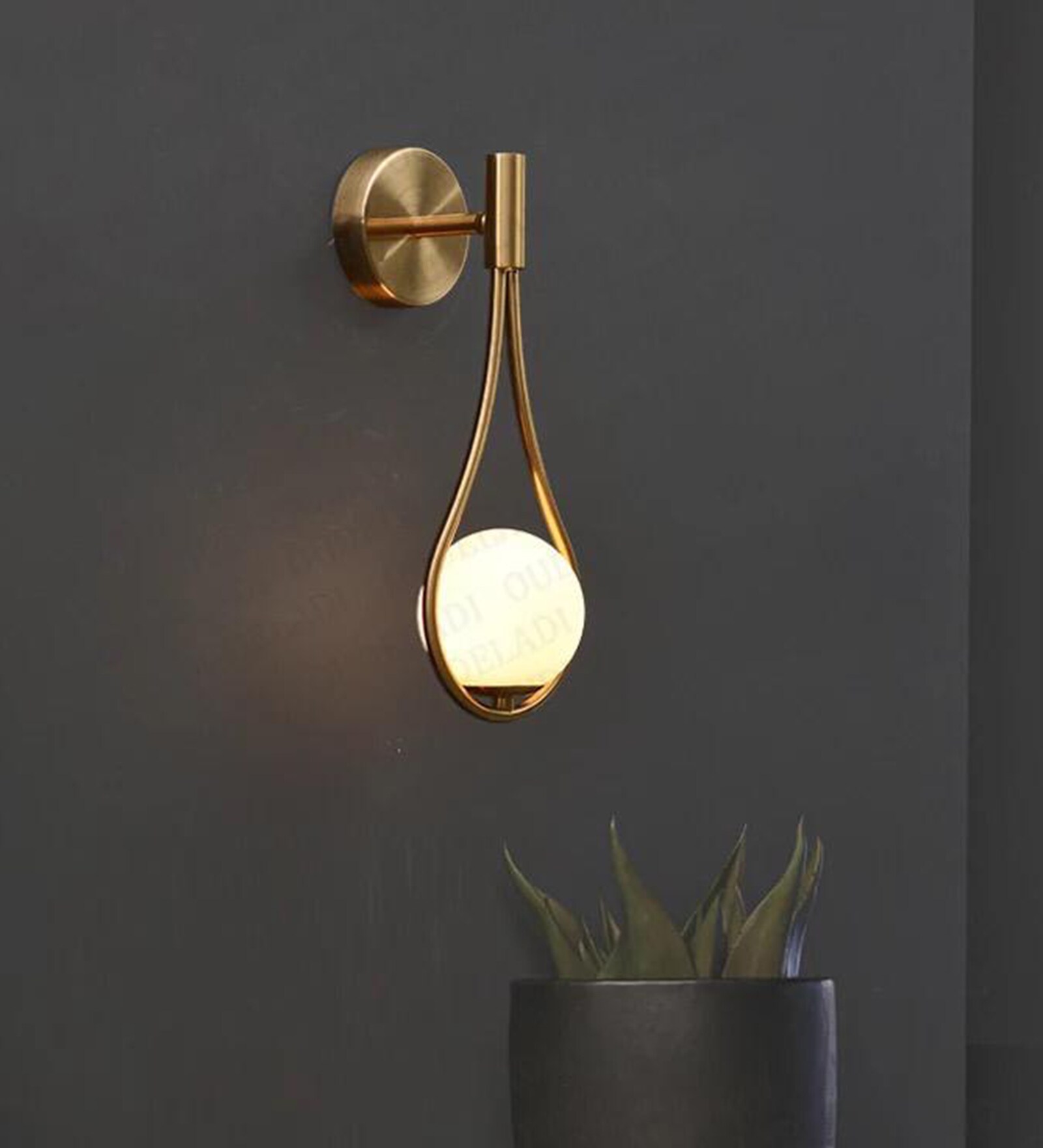 Buy Pendulum Gold Glass Wall Light at 29% OFF by Smartway Lighting ...