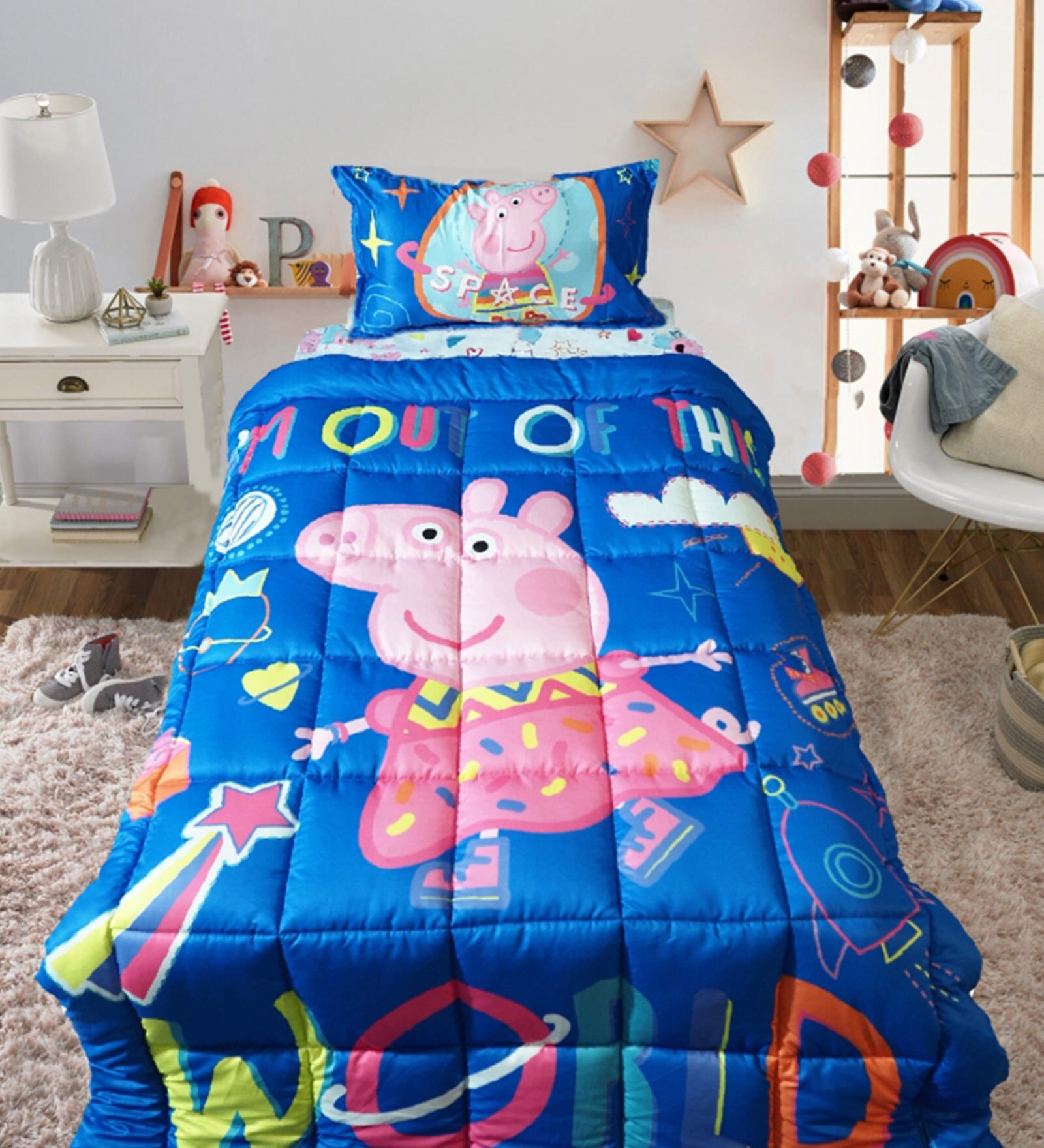 Buy Peppa Pig Comforter Set in Blue colour by Cot & Candy at 26% OFF by ...