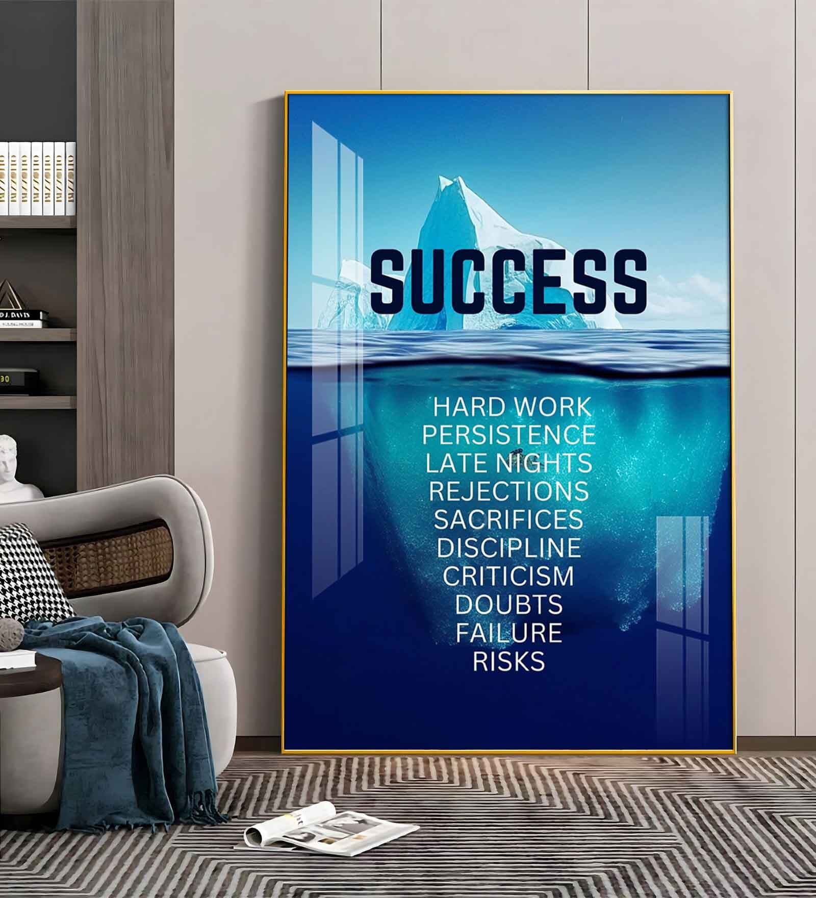 Buy Perseverance Pro Glass Finish Vertical Wall Art at 36% OFF by The ...