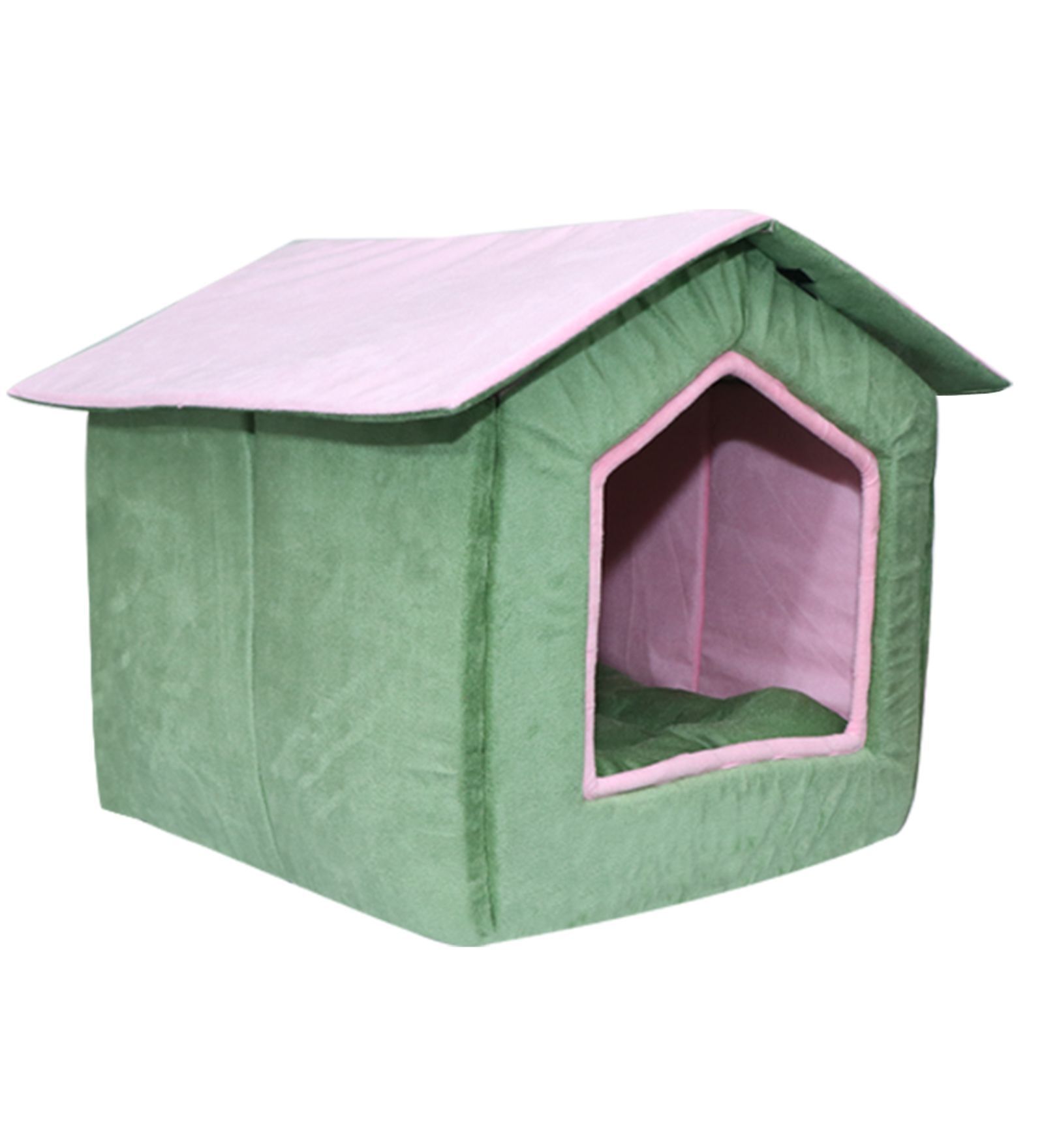 Buy Large Pet Hut In Green & Pink Colour at 63% OFF by Hiputee | Pepperfry