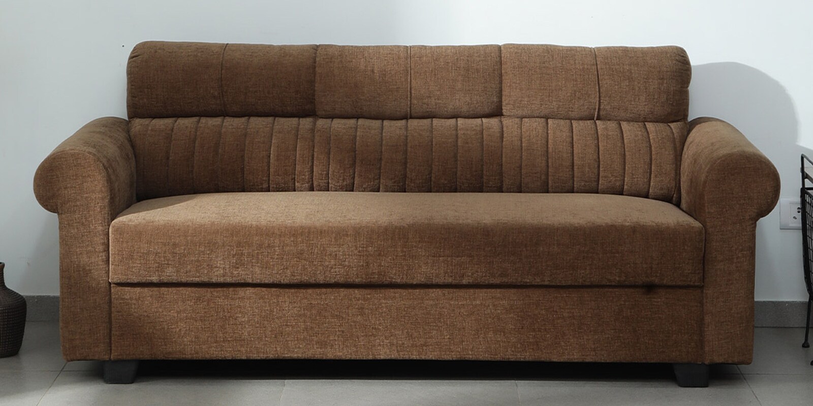 Buy Ana Fabric 3 Sofa in Brown Colour at 60% OFF by Caspian Furniture ...