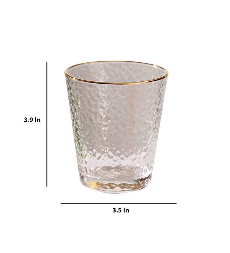 Buy Pebble Textured 250ml (Set of 6) Everyday Glass by Nestasia Online ...