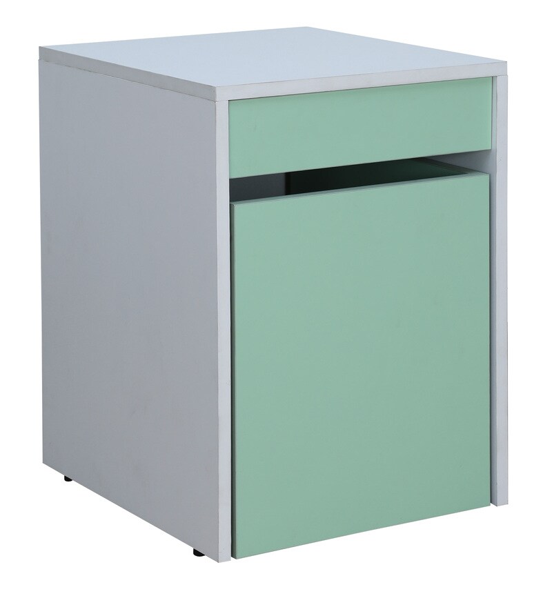 Buy Peyton Kids Study Table & Chair in White & Mellow Green Colour by ...