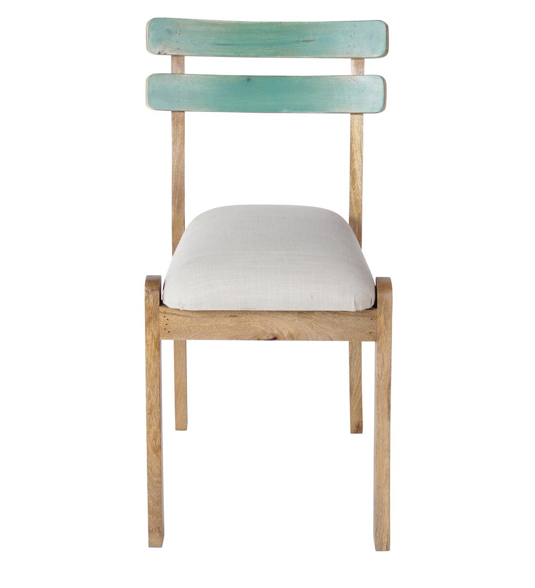 Buy Philibert Solid Wood Writing Table in Teak & Vintage Green Finish ...