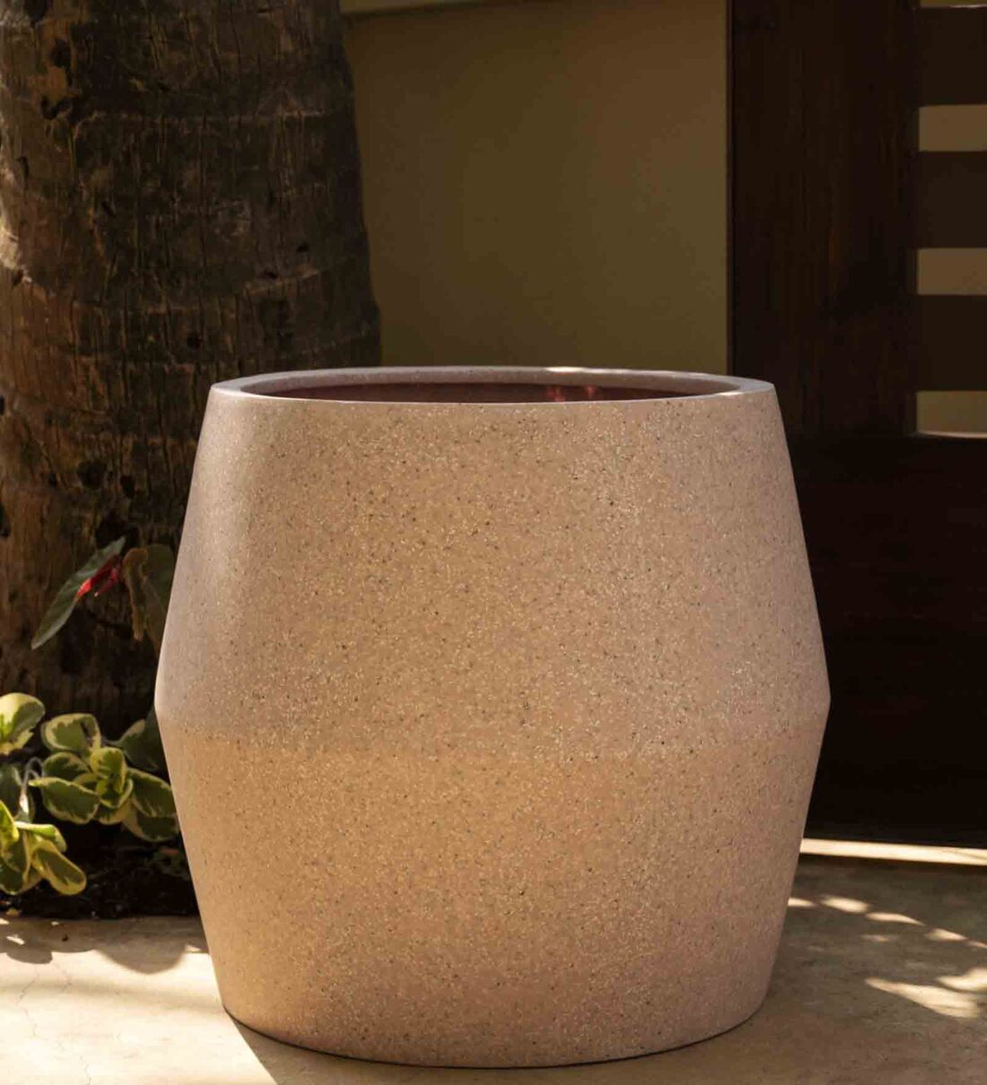 Buy Pink Fibre Polymer Grace Behold Large Floor Planter By Curiocasa ...