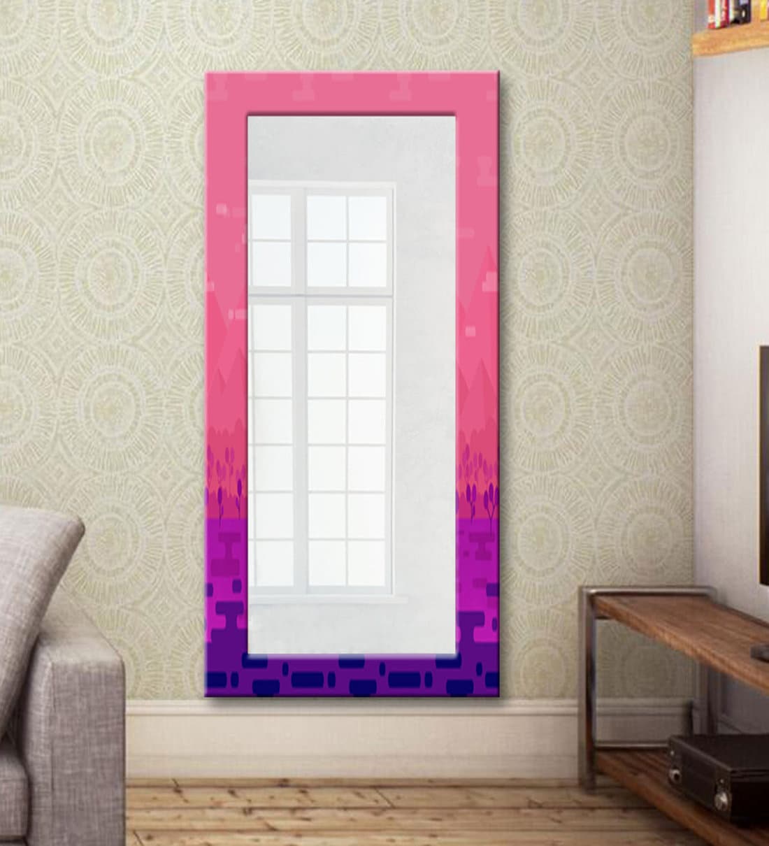 Buy Pink Engineered Wood Professional Full Length Mirror at 29% OFF by ...