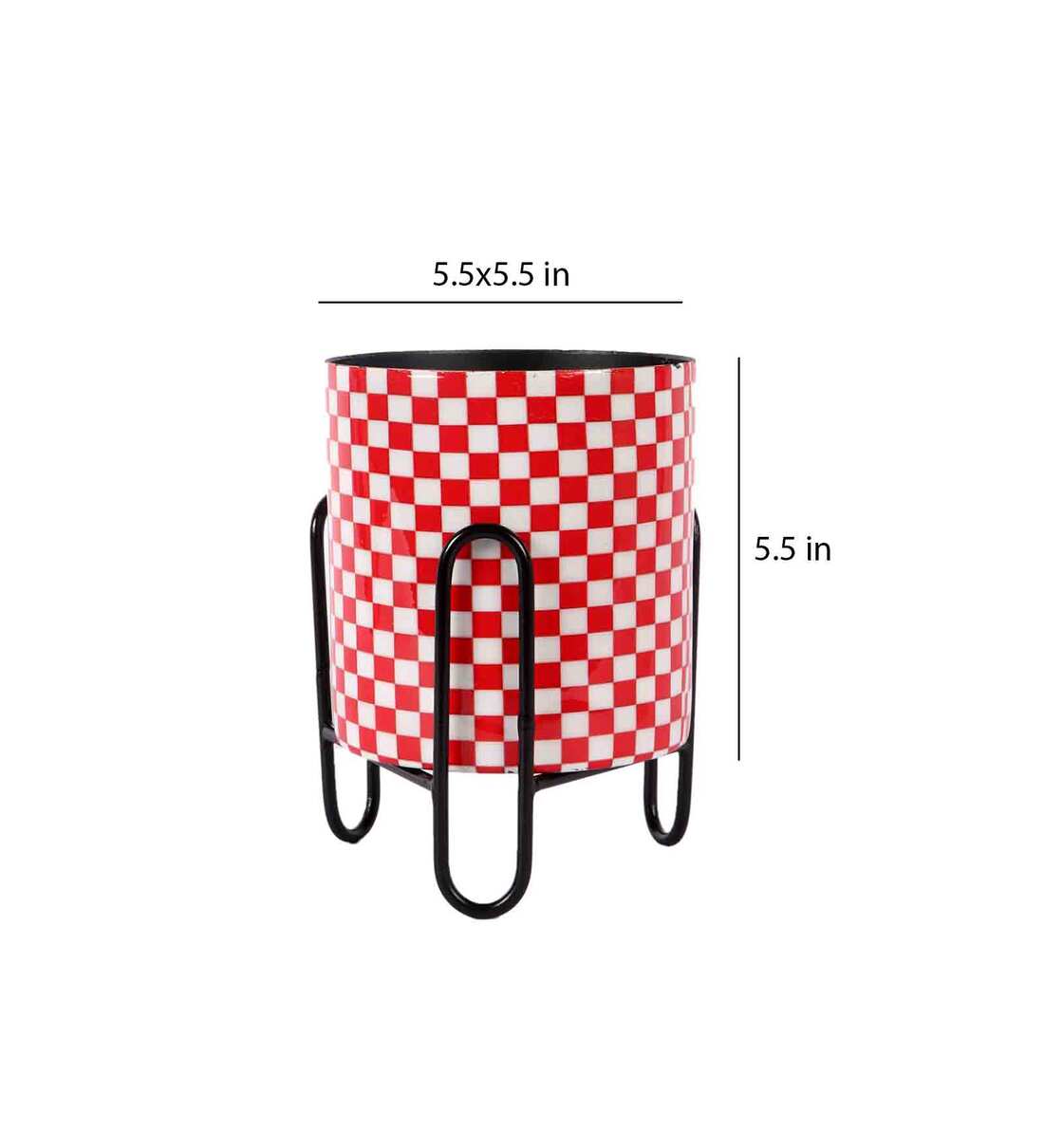Buy Pink Metal Desk Pot By Pristine Interiors Online - Desk Pots - Pots ...