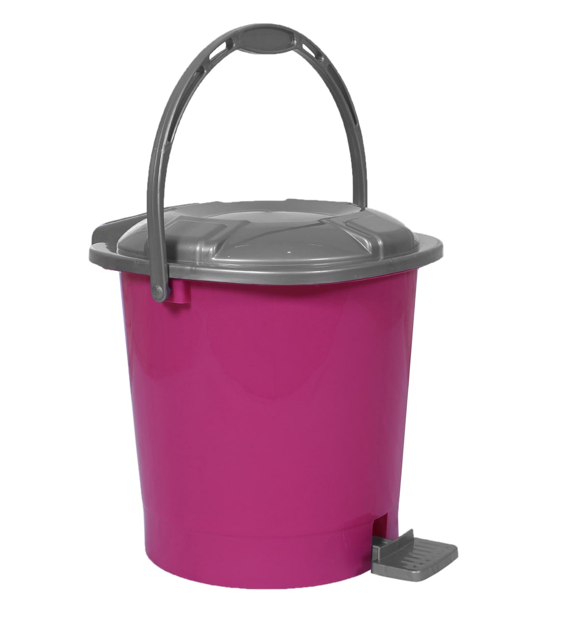 Buy Pink Plastic 10 L Pedal & Push 1 Pc Dustbin at 60% OFF by Kuber ...