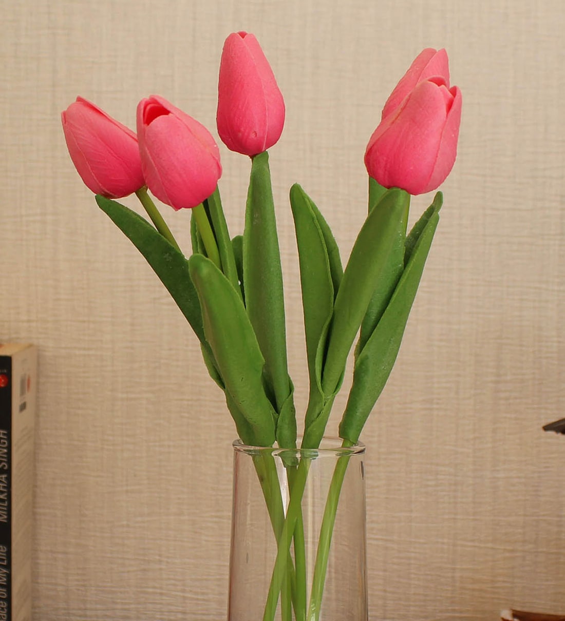 Buy Pink Polyester Tulip Artificial Flowers at 28% OFF by Tied Ribbons ...