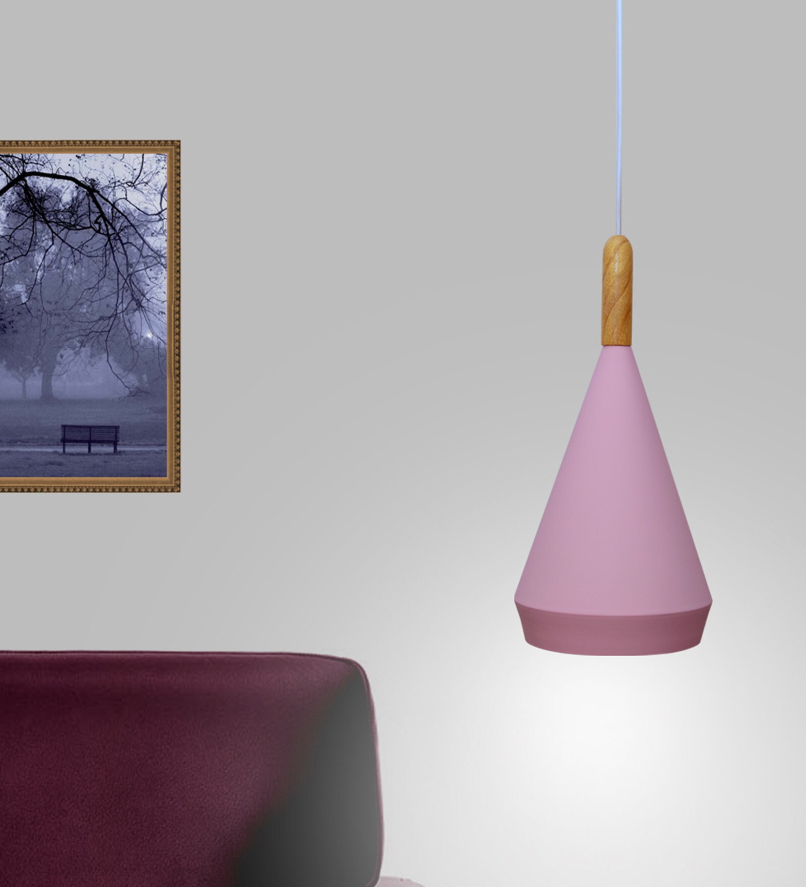 Buy Jonathan Pink Metal Hanging Light by Hind Lighting at 5% OFF by ...