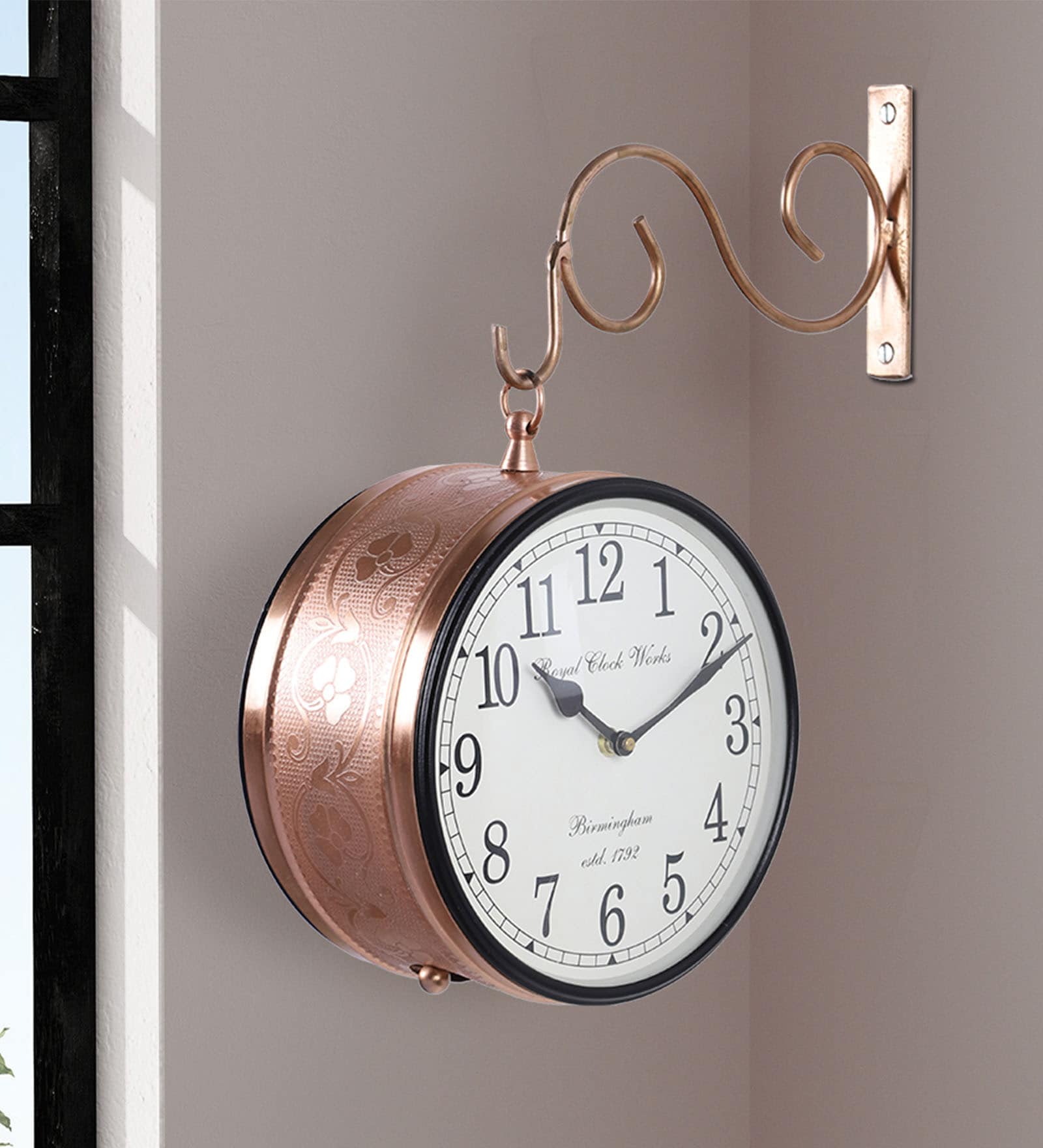 Buy Pink Copper Platform Clocks at 33% OFF by Aapno Rajasthan | Pepperfry