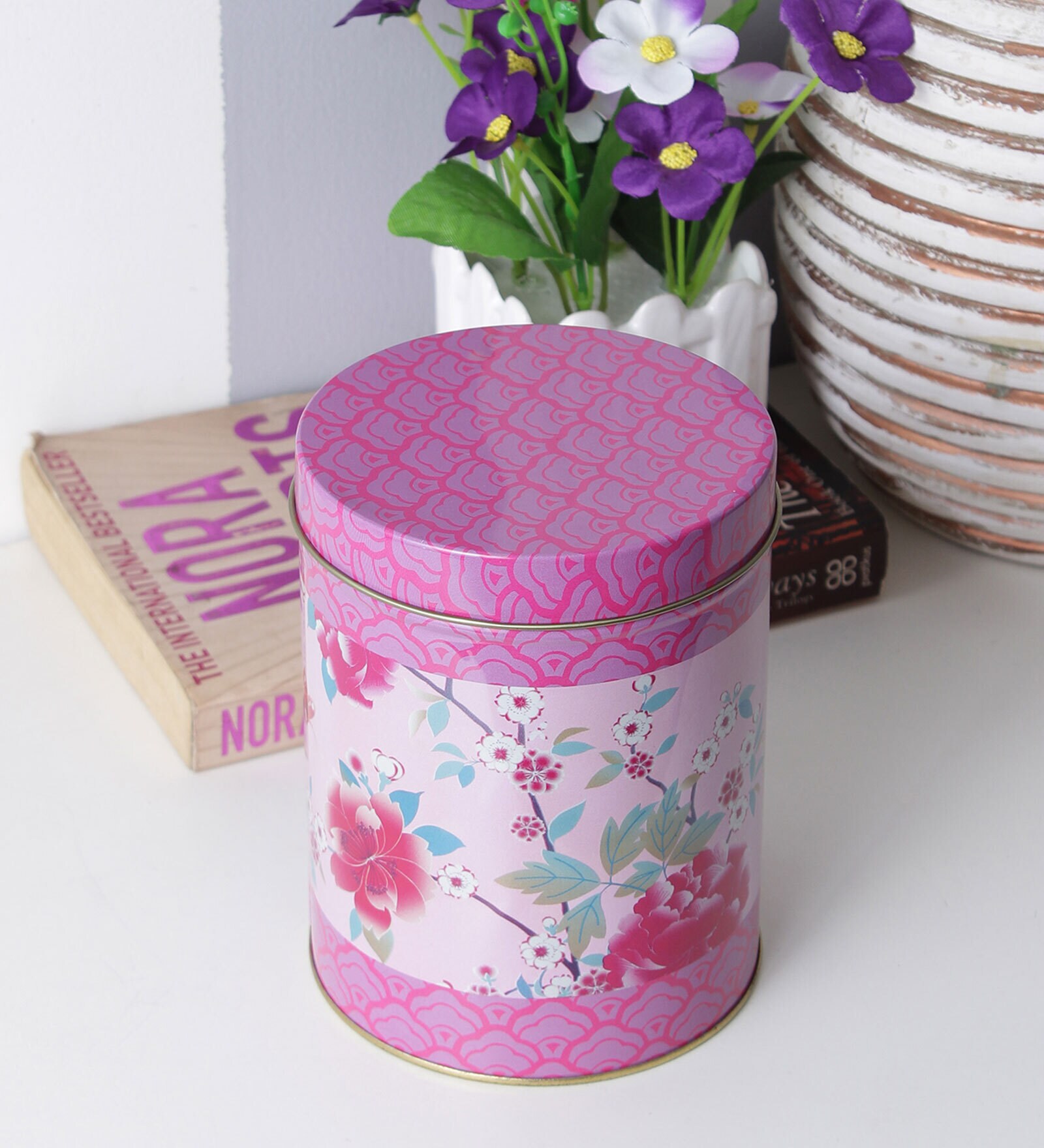 Buy Pink Rose Pink Metal Jar Container at 28% OFF by A Vintage Affair ...