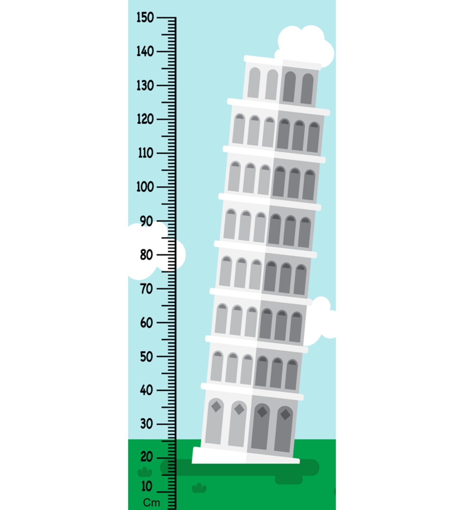 Buy Pissa Tower in Multicolour Height Chart at 21% OFF by Wens | Pepperfry