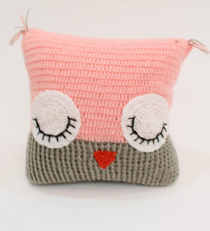 Buy Pink Acrylic Wool 12 x 12 Animal Cuddle Cushion Online - Shaped ...
