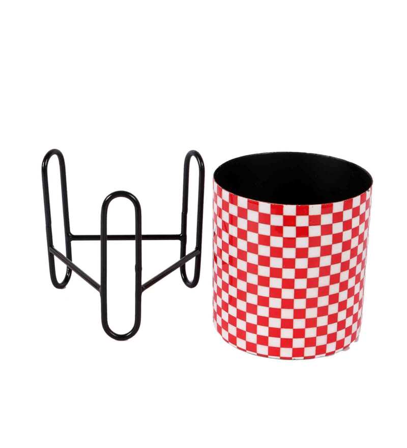Buy Pink Metal Desk Pot By Pristine Interiors Online - Desk Pots - Pots ...