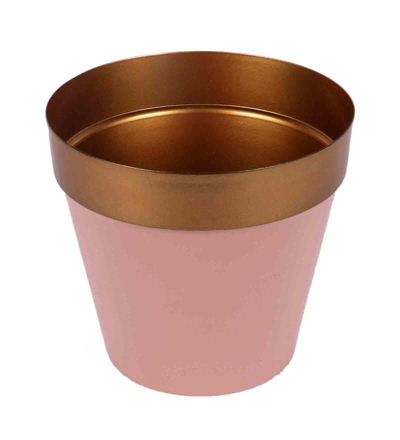 Buy Pink Metal Desk Pots By Pristine Interiors Online - Desk Pots ...