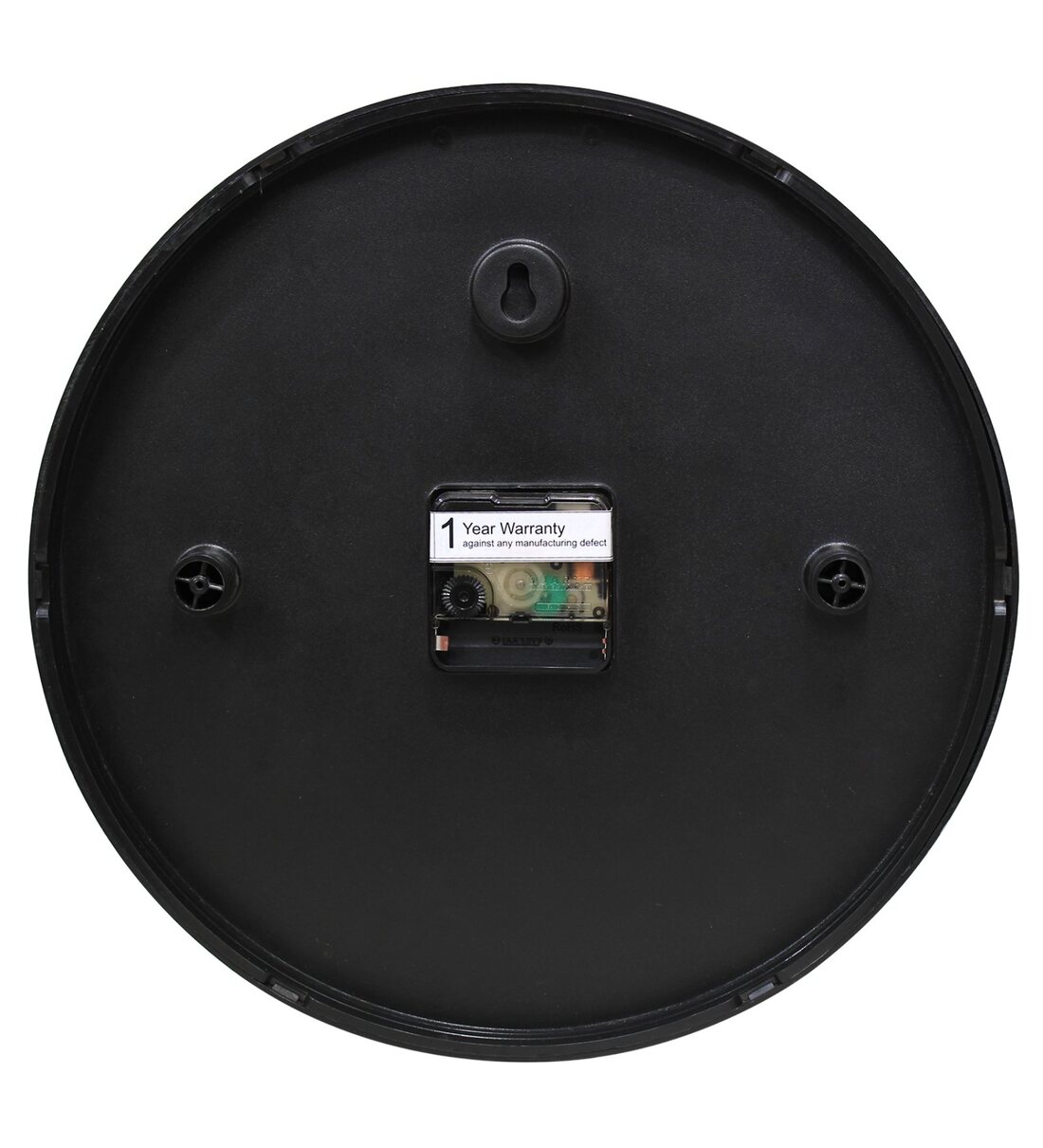 Buy Plastic Round Wall Clock In Black By Random Online - Modern Wall ...