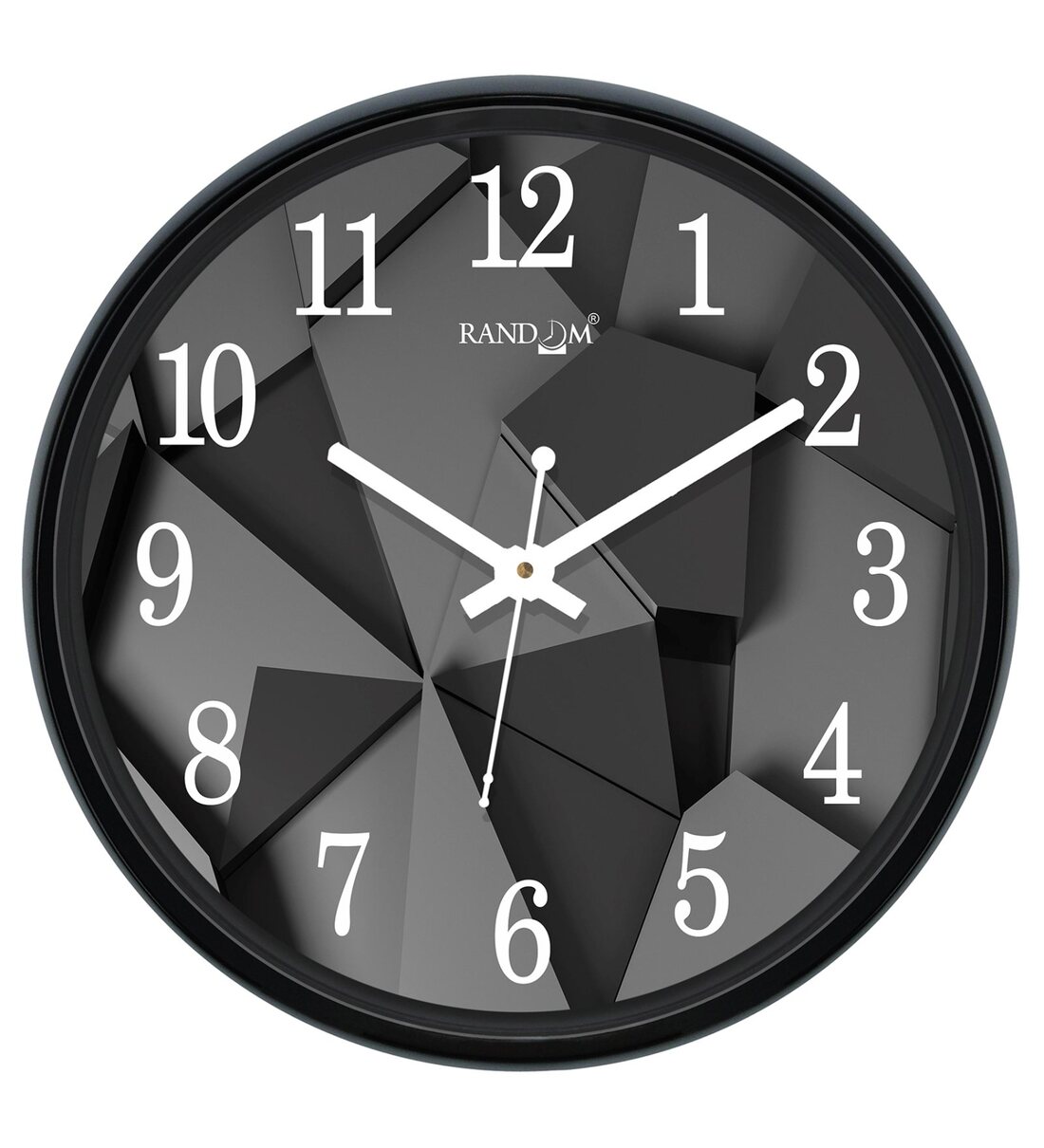 Buy Plastic Round Wall Clock In Black By Random Online - Modern Wall ...