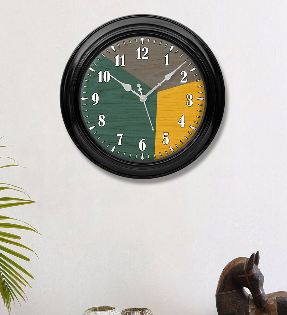 Buy Plastic Round Wall Clock In Multicolor By 999Store Online - Modern ...
