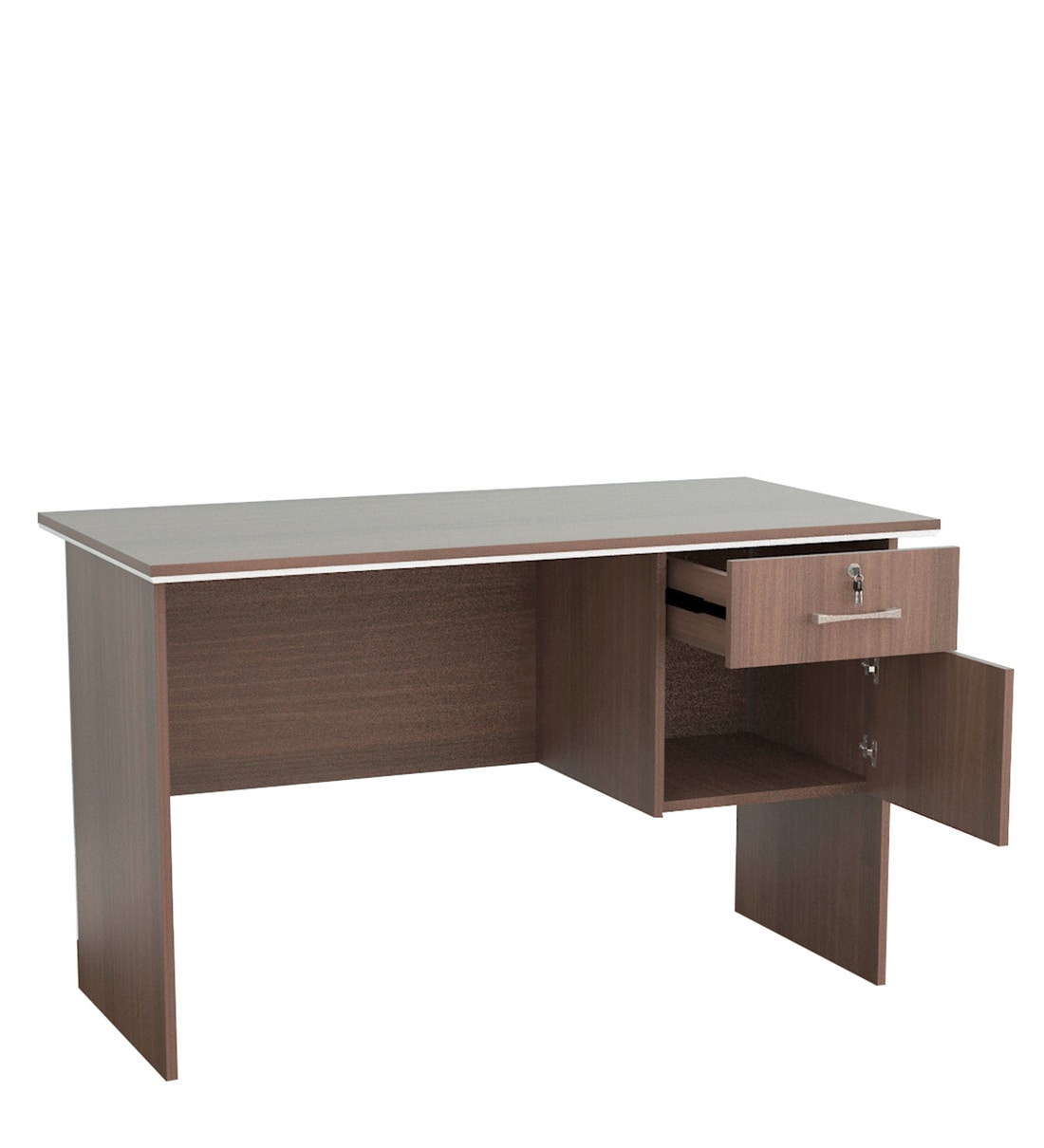 Buy Plutus Breeza Work Station in Acacia Finish by Wood you Online ...