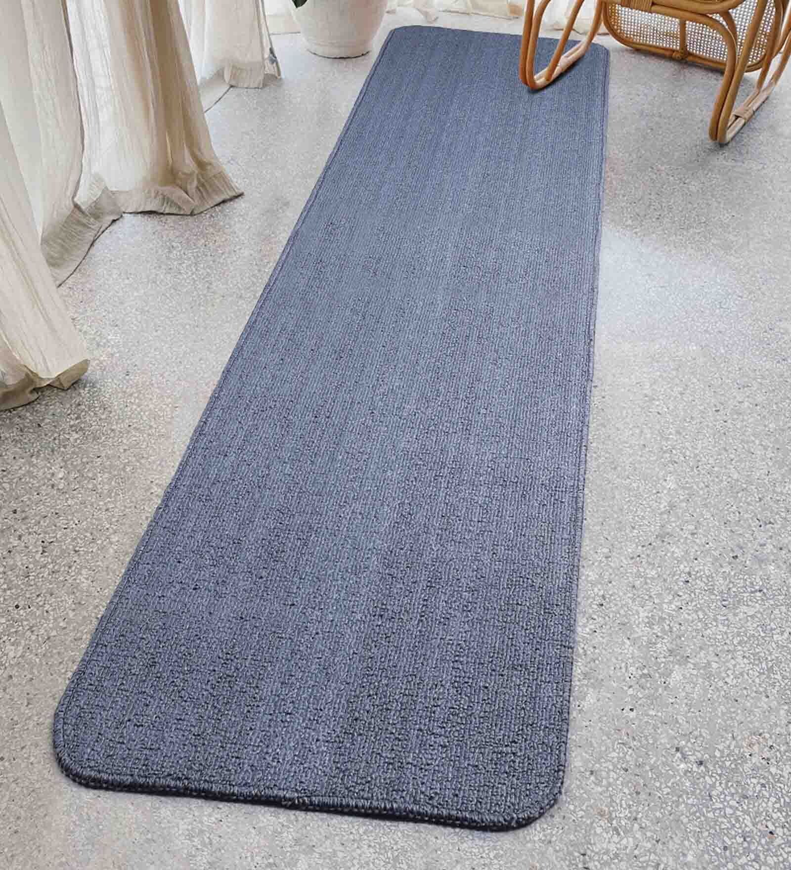 Buy Plain Solid Polyester 6 X 1 Feet Machine Made Bedside Runner By ...