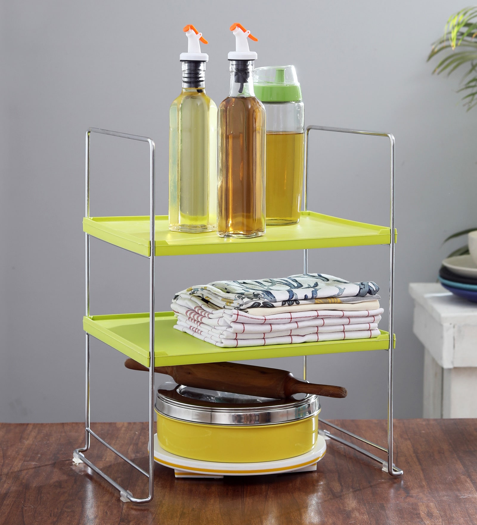 Buy Stainless Steel 2 Tier Kitchen Storage Racks By Jvs Online ...