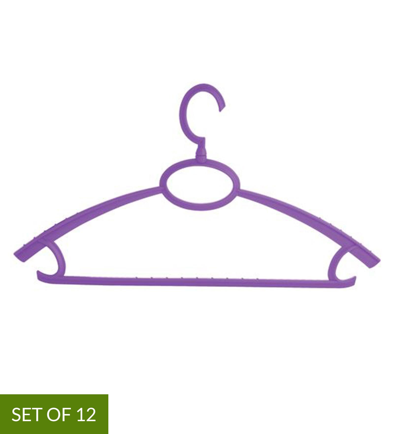 Buy Plastic Purple Hange, Set of 12 by Bonita Online - Hangers ...