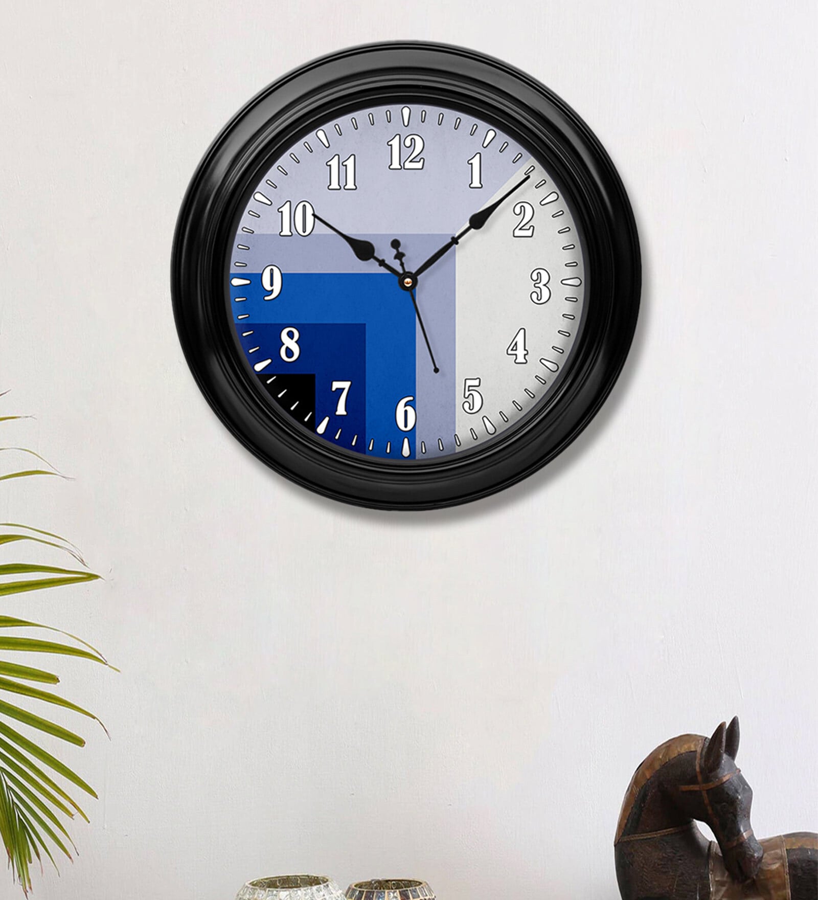 Buy Plastic Round Wall Clock In Blue By 999Store at 40% OFF by 999Store ...