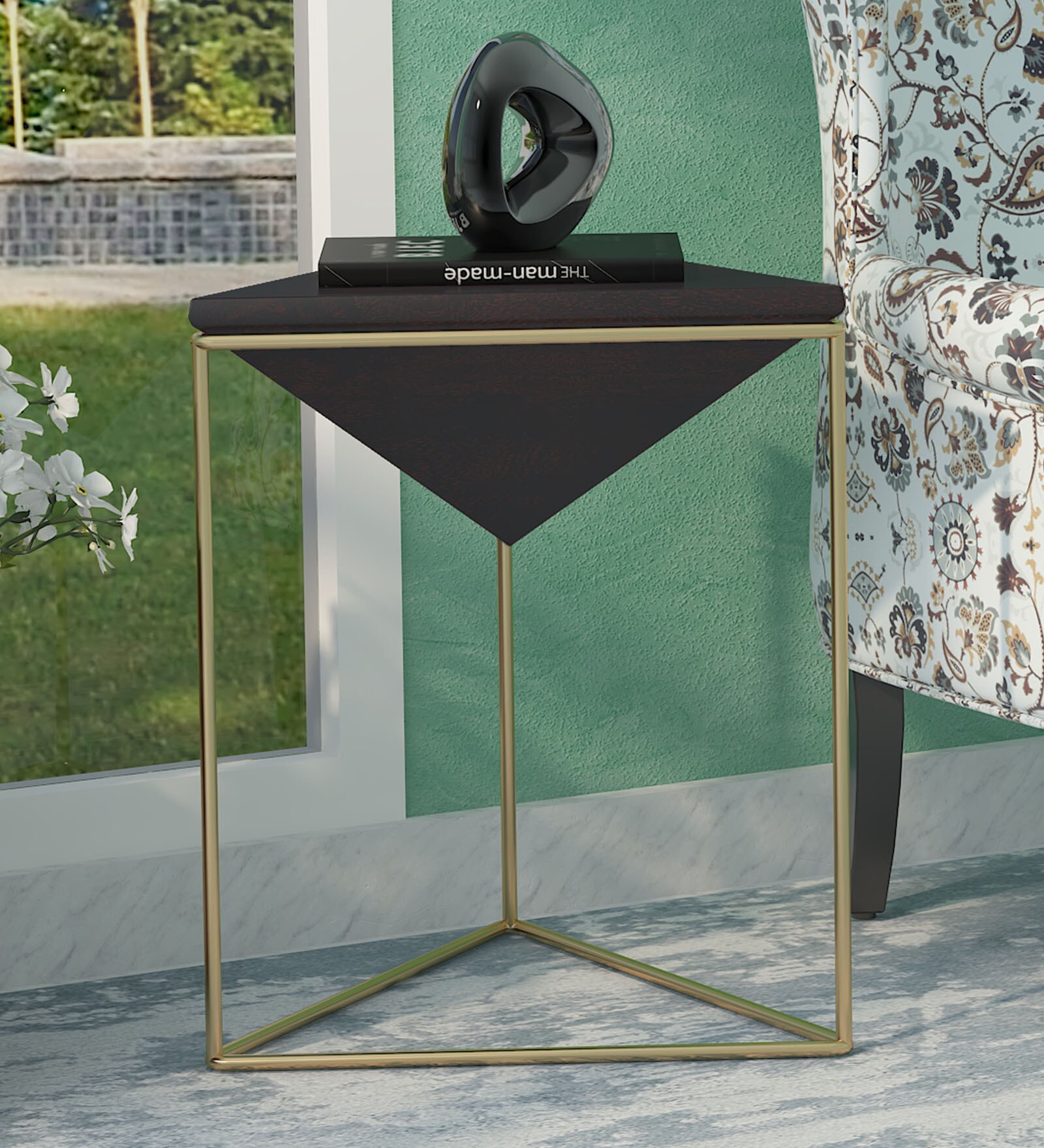 Buy Platina Inverted Pyramid End Table at 1% OFF by Bohemiana from ...