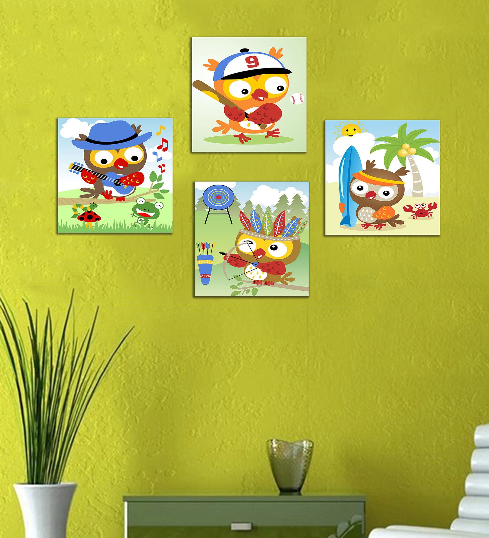 Buy Playfull Bird Wall Panels in Multicolour by Wens at 21% OFF by Wens ...