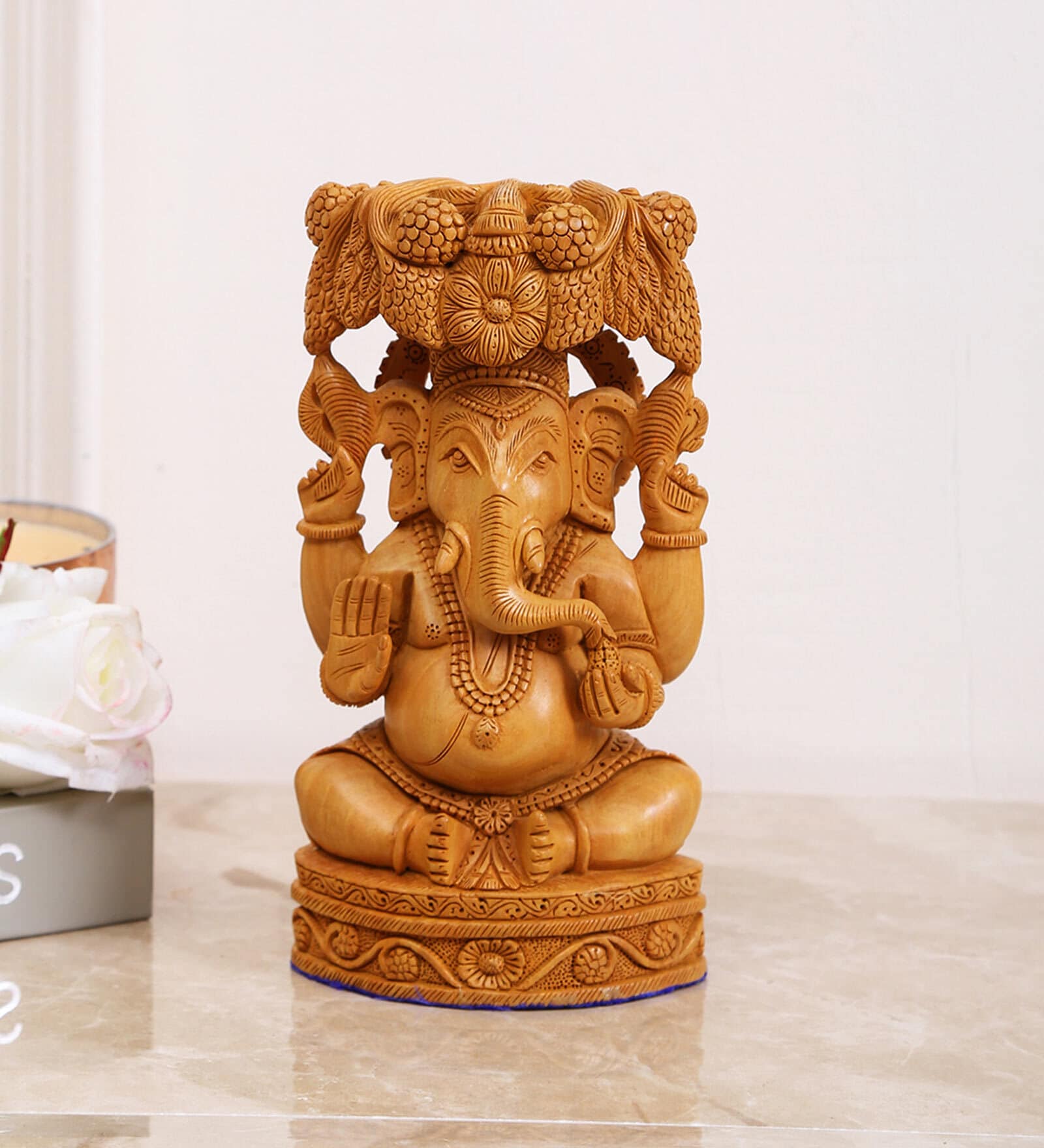 Buy Pleasingly Carved Ganesh Idol Showpiece at 43% OFF by Aapno ...