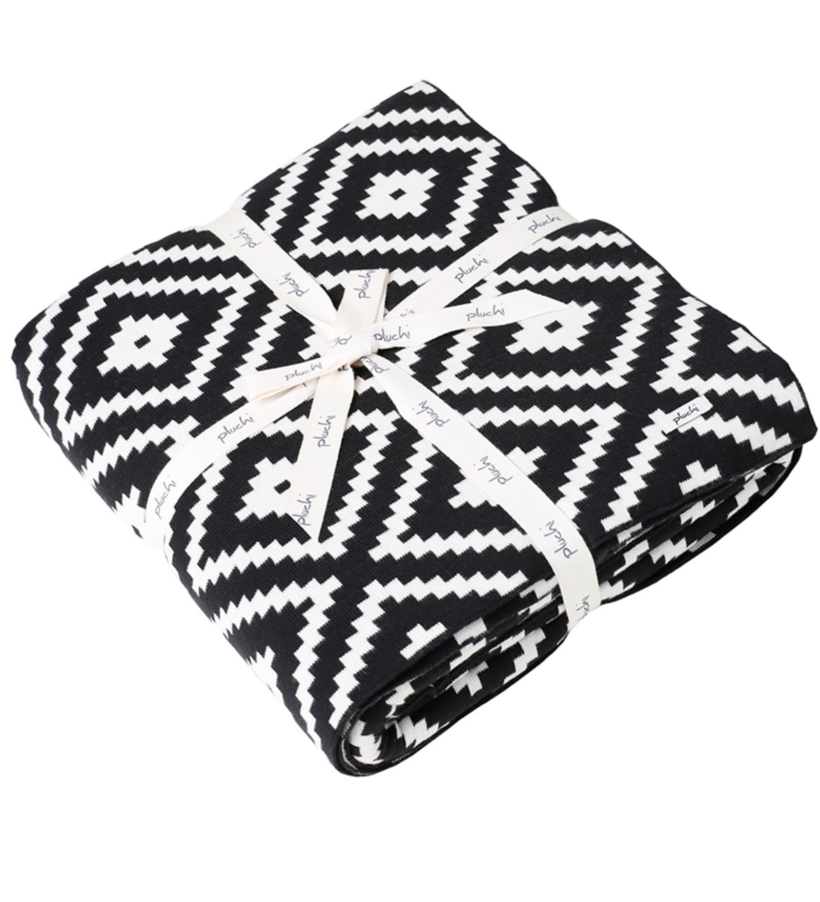 Buy Cotton Knitted Throw by Pluchi Online - Printed Throws - Throws ...